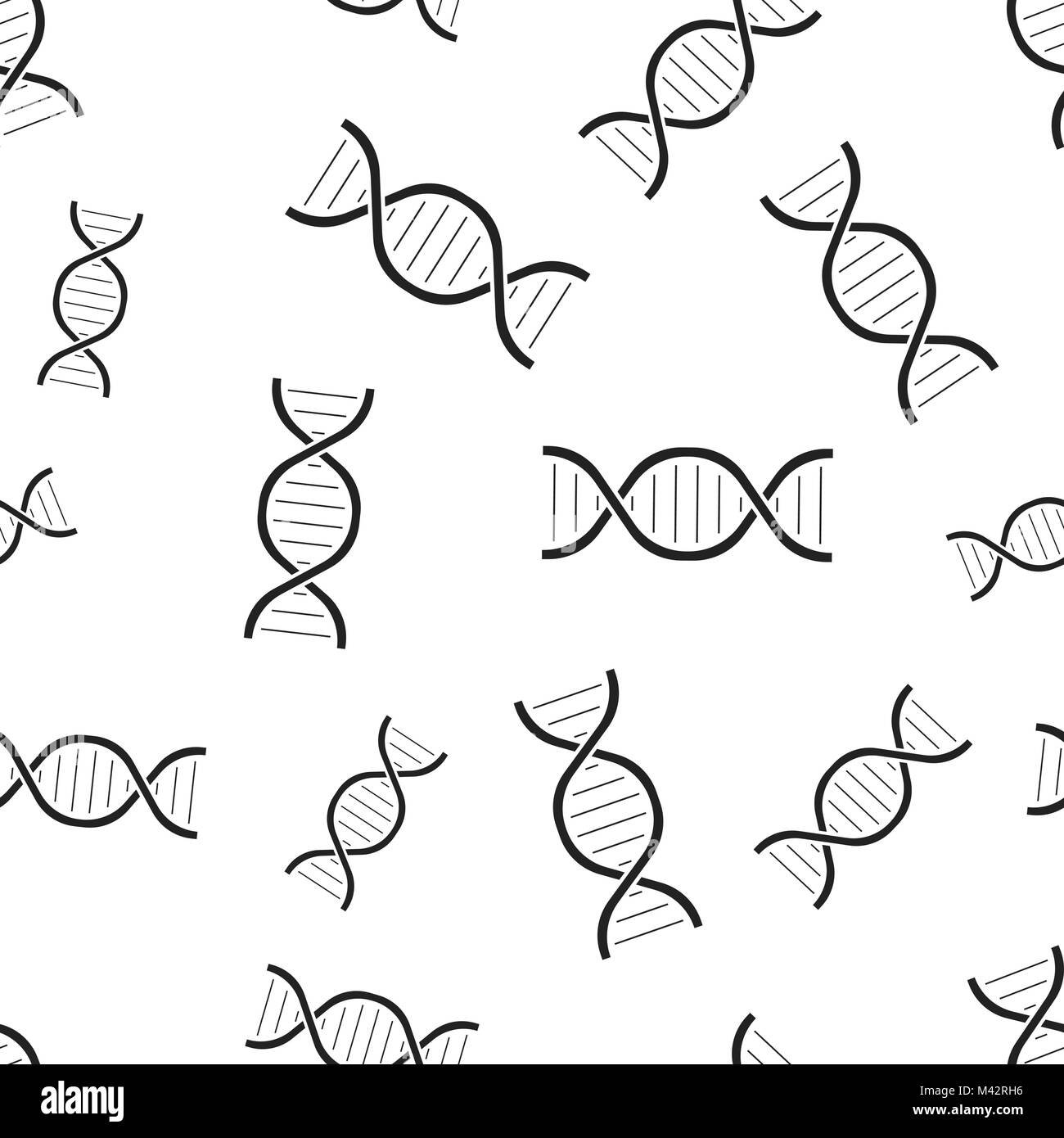 Dna seamless pattern background. Business flat vector illustration ...