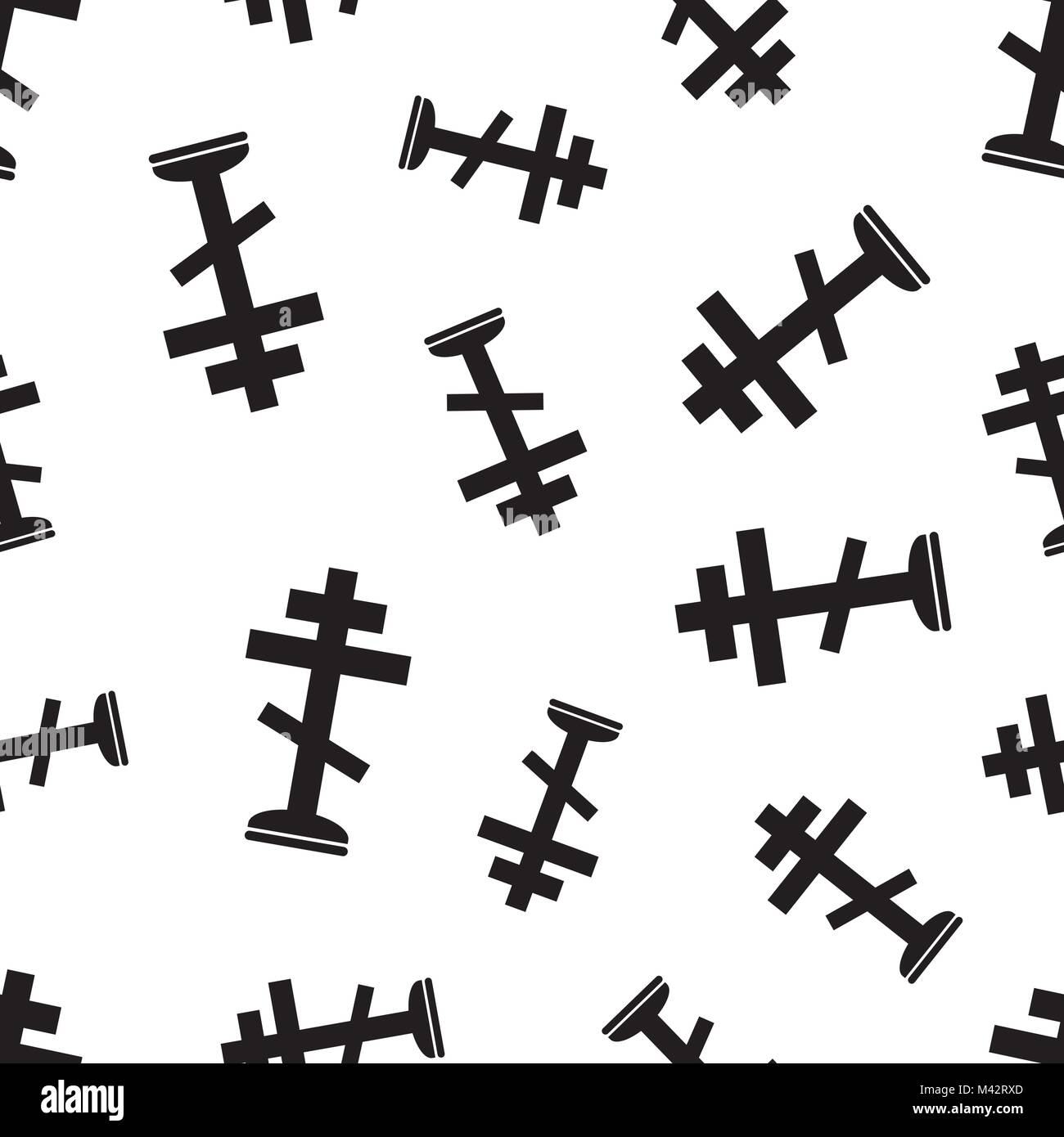 Halloween grave seamless pattern background. Business flat vector ...