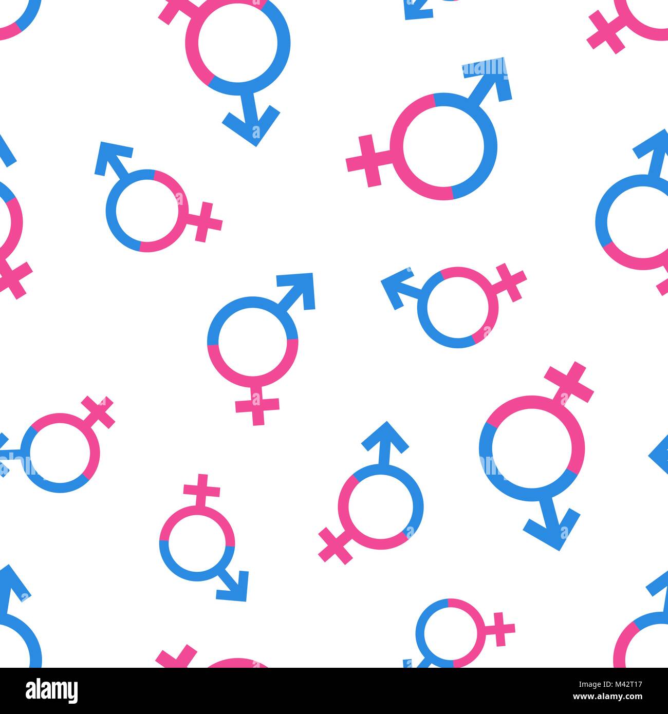 Gender equal seamless pattern background. Business flat vector ...