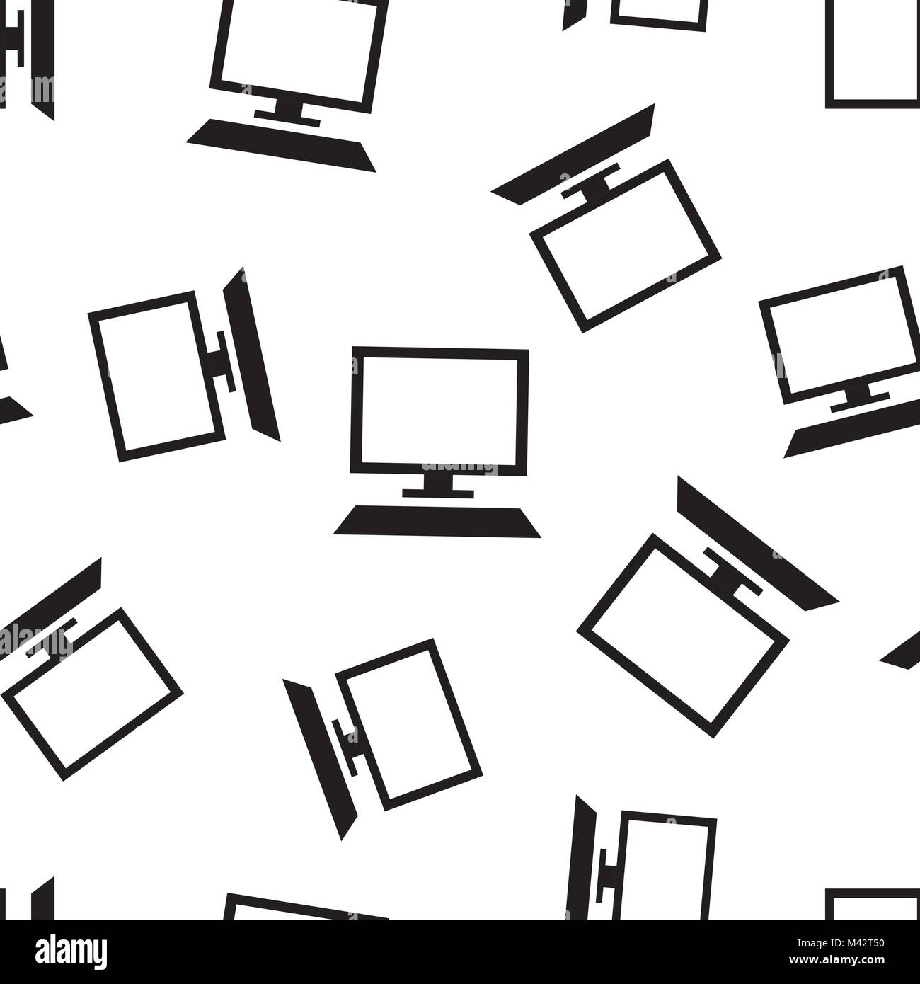 Computer seamless pattern background. Business flat vector illustration ...