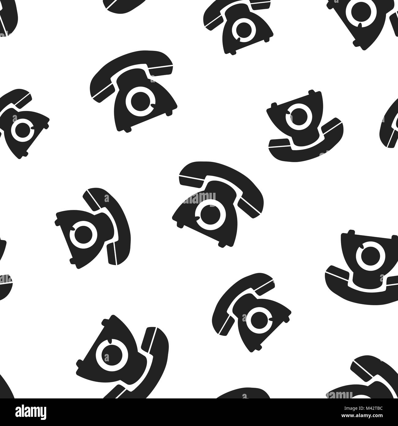 Phone seamless pattern background. Business flat vector illustration ...