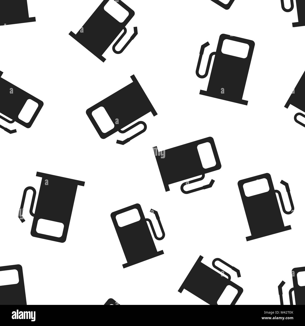 Fuel gas station seamless pattern background. Business flat vector ...