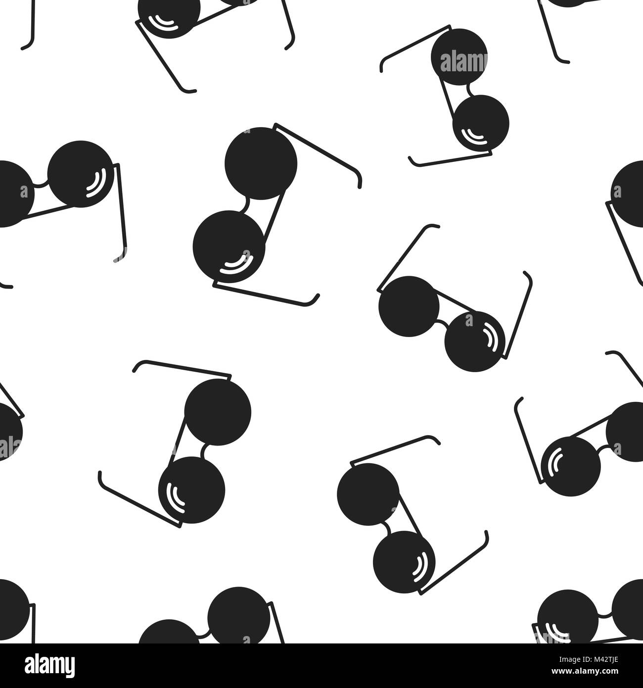 Sunglass seamless pattern background. Business flat vector illustration ...