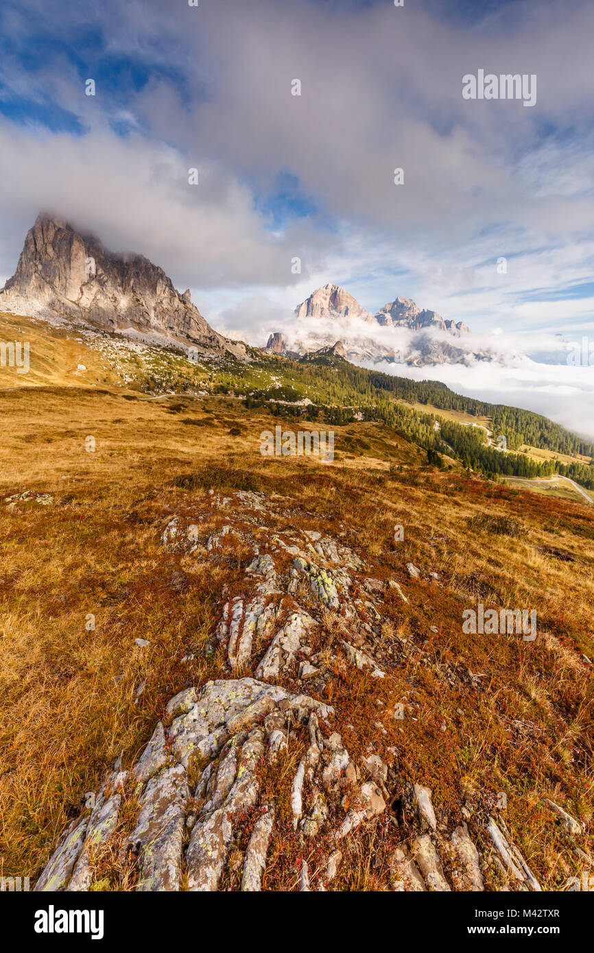 Last Day of summer at Giau pass,Cortina d'Ampezzo,Belluno district ...