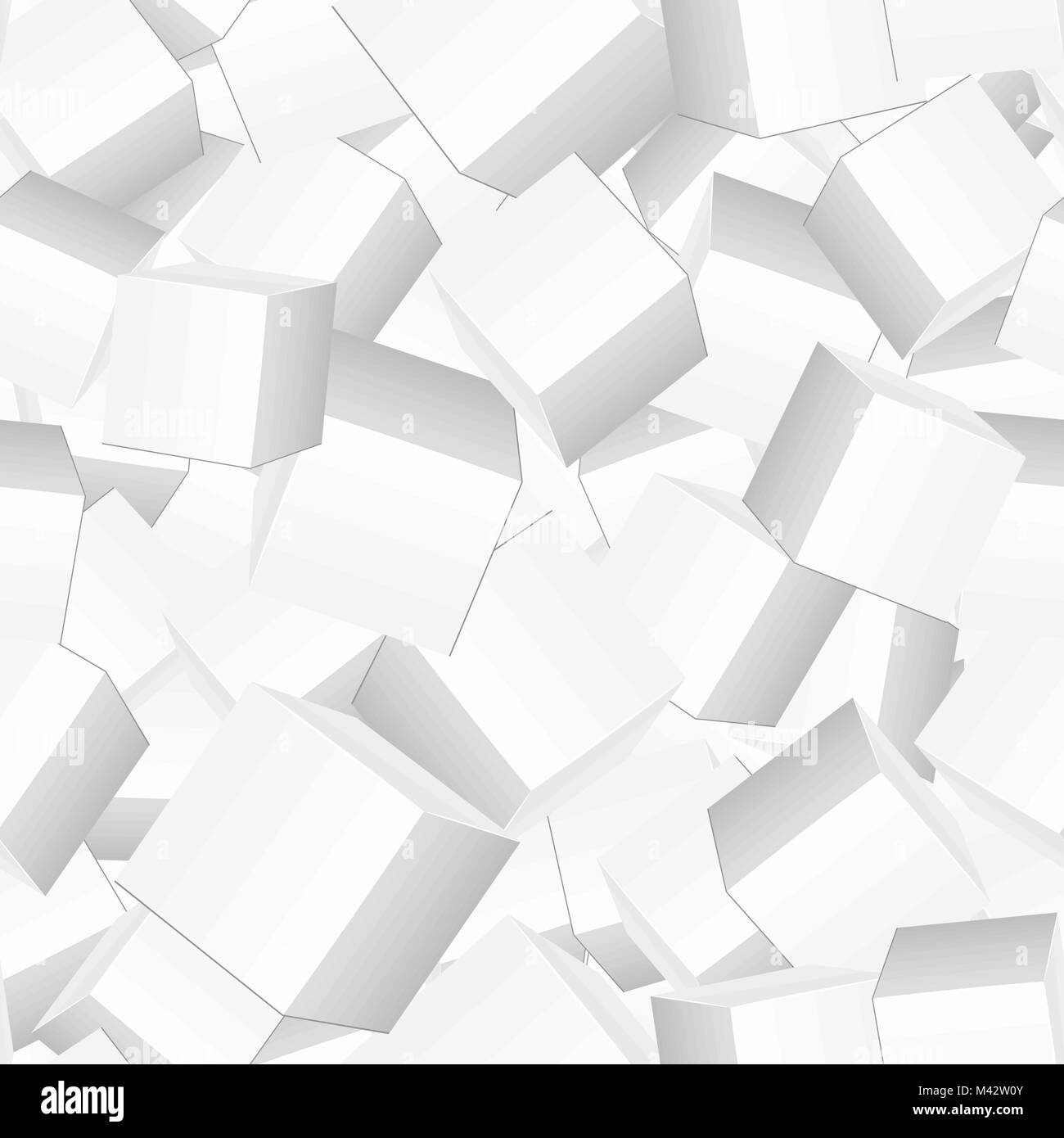 Carton 3d box seamless pattern background. Business flat vector ...