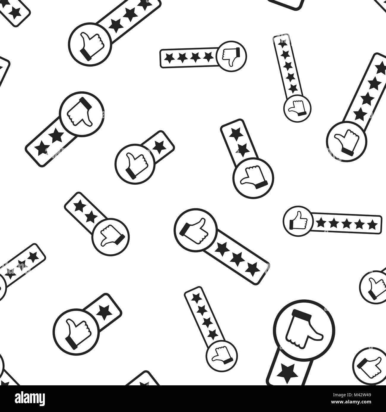 Customer review seamless pattern background. Business flat vector ...