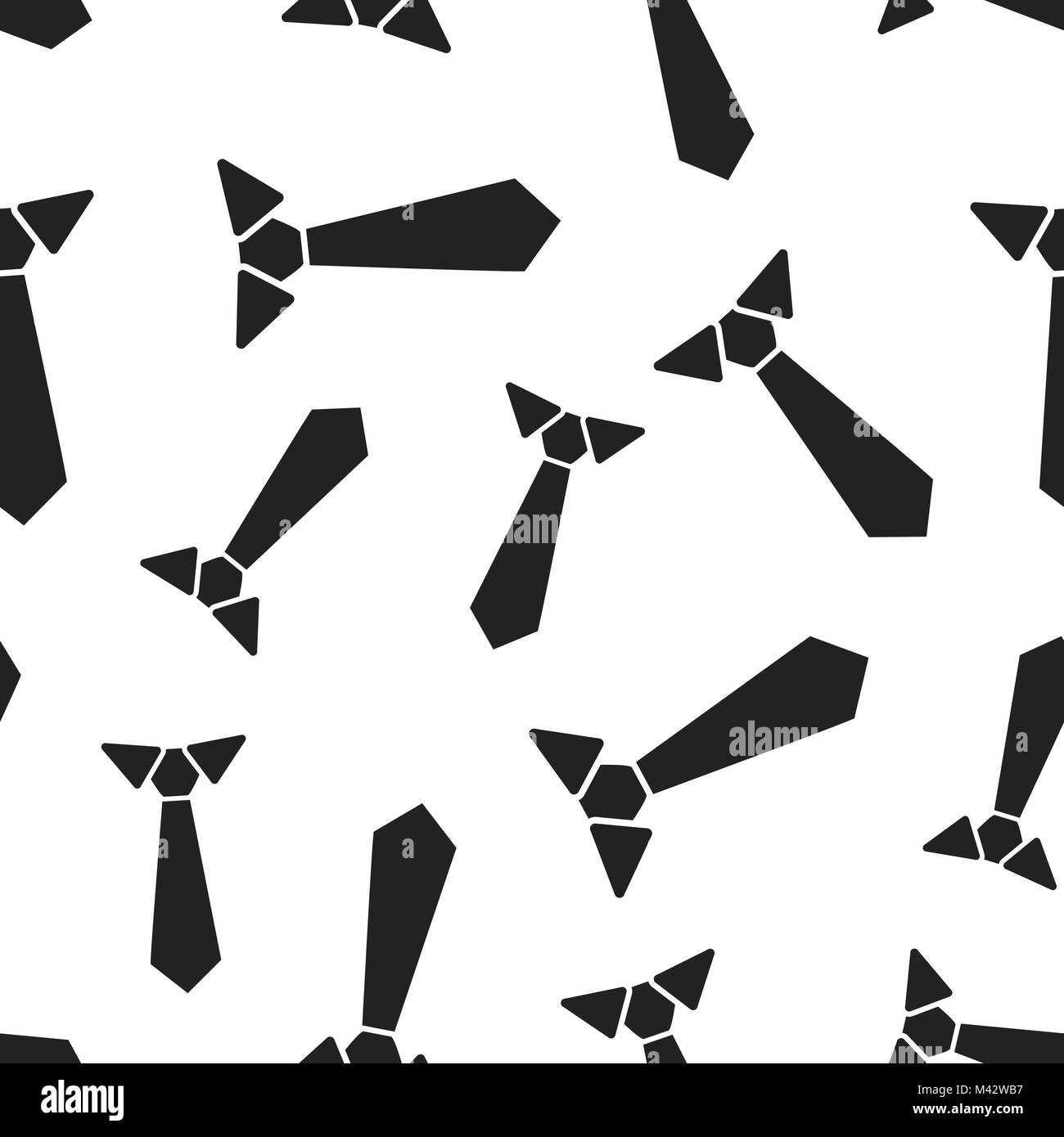 Tie seamless pattern background. Business flat vector illustration ...