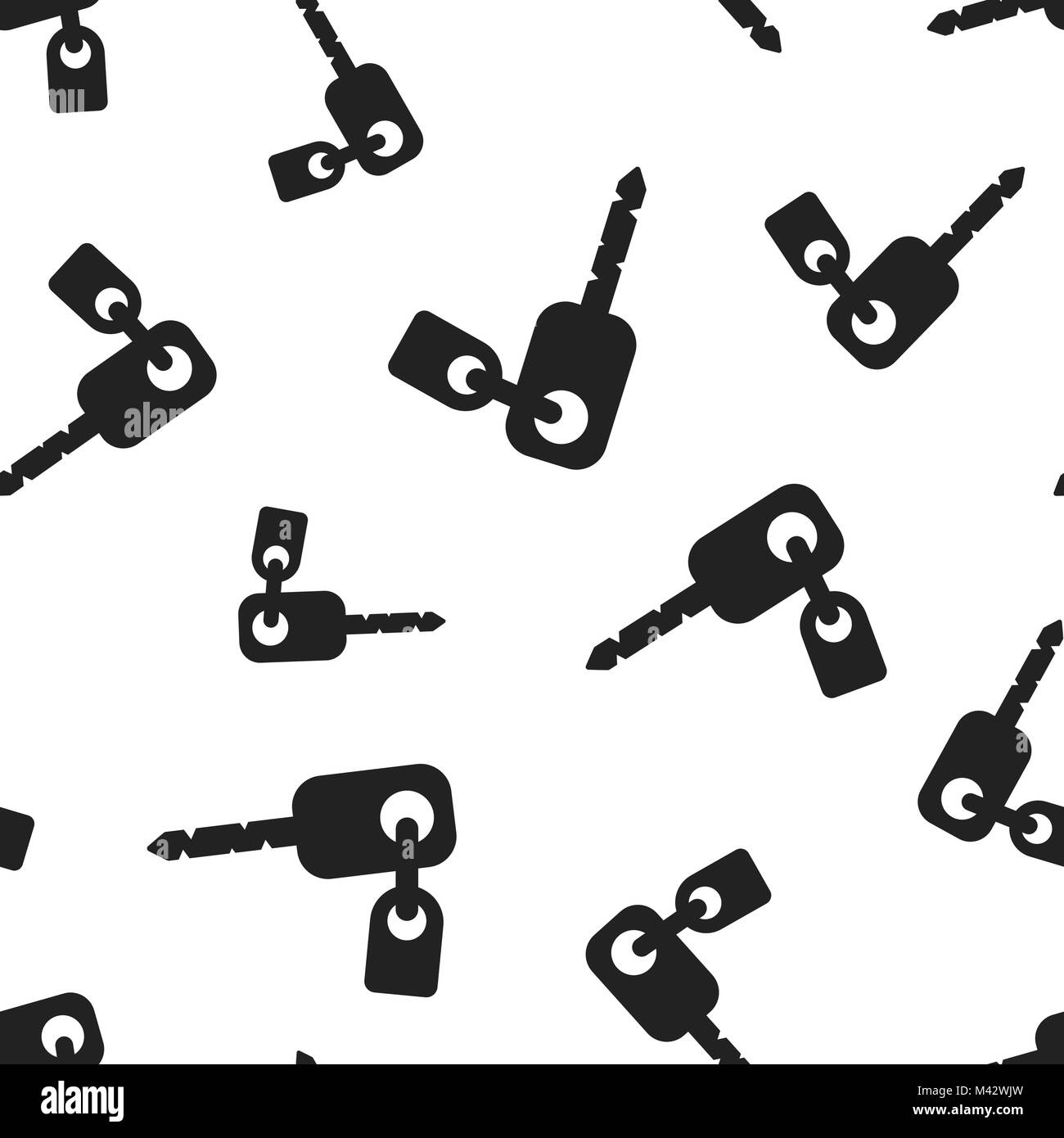 Key seamless pattern background. Business flat vector illustration. Key ...