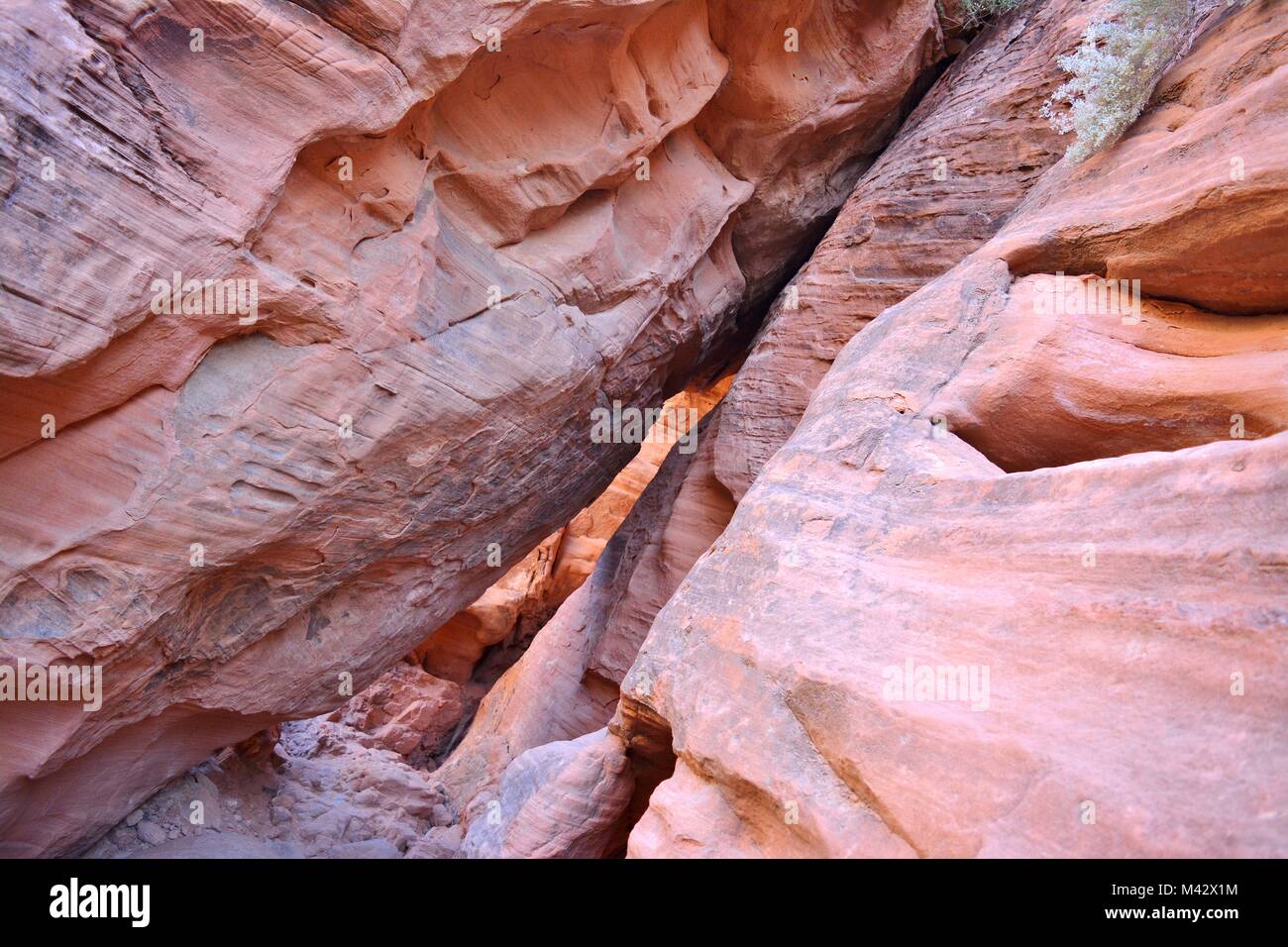 Subway along Mouse's Tank trail in Valley of Fire, Nevada Stock Photo ...