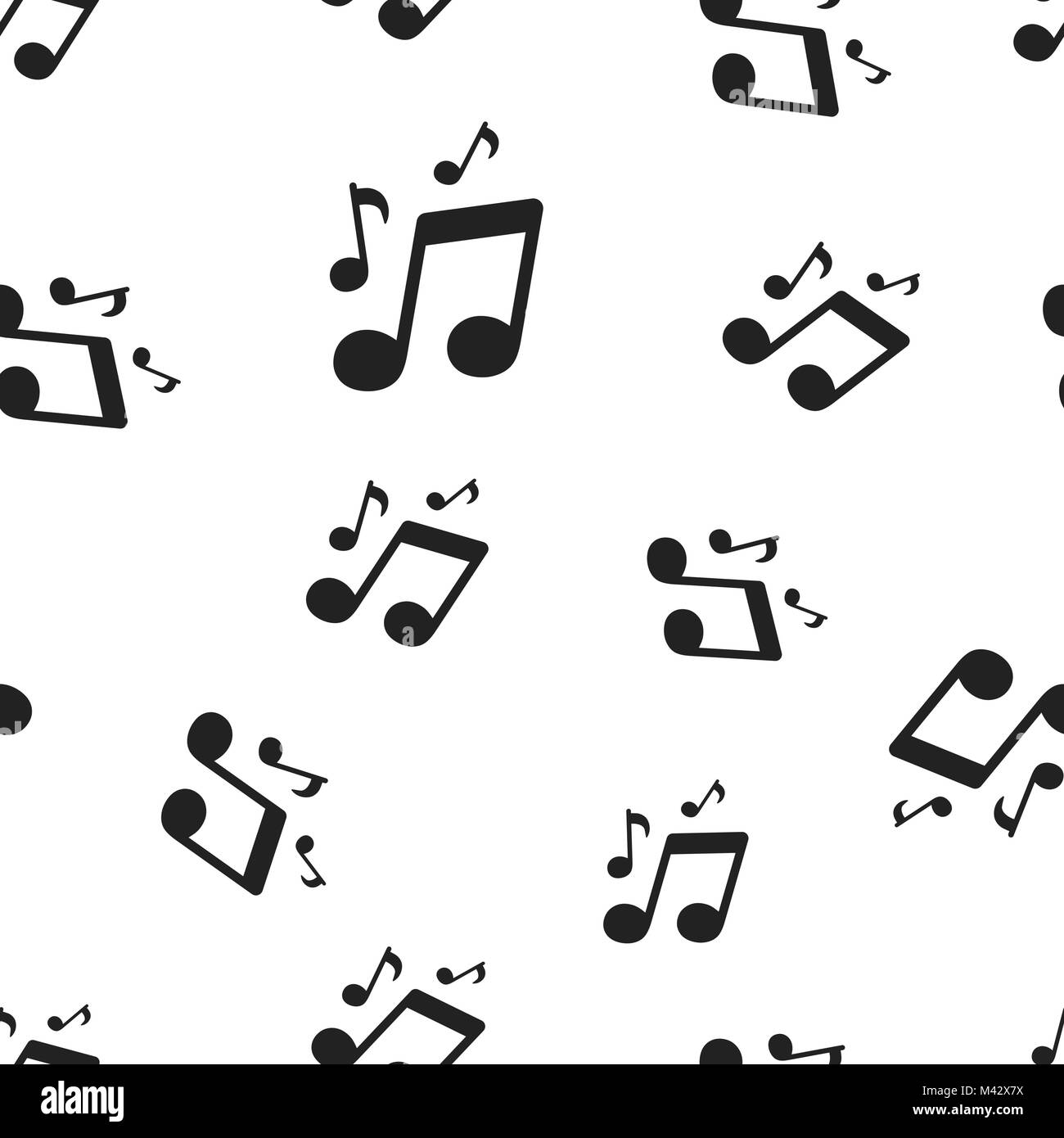 Music note seamless pattern background. Business concept vector ...