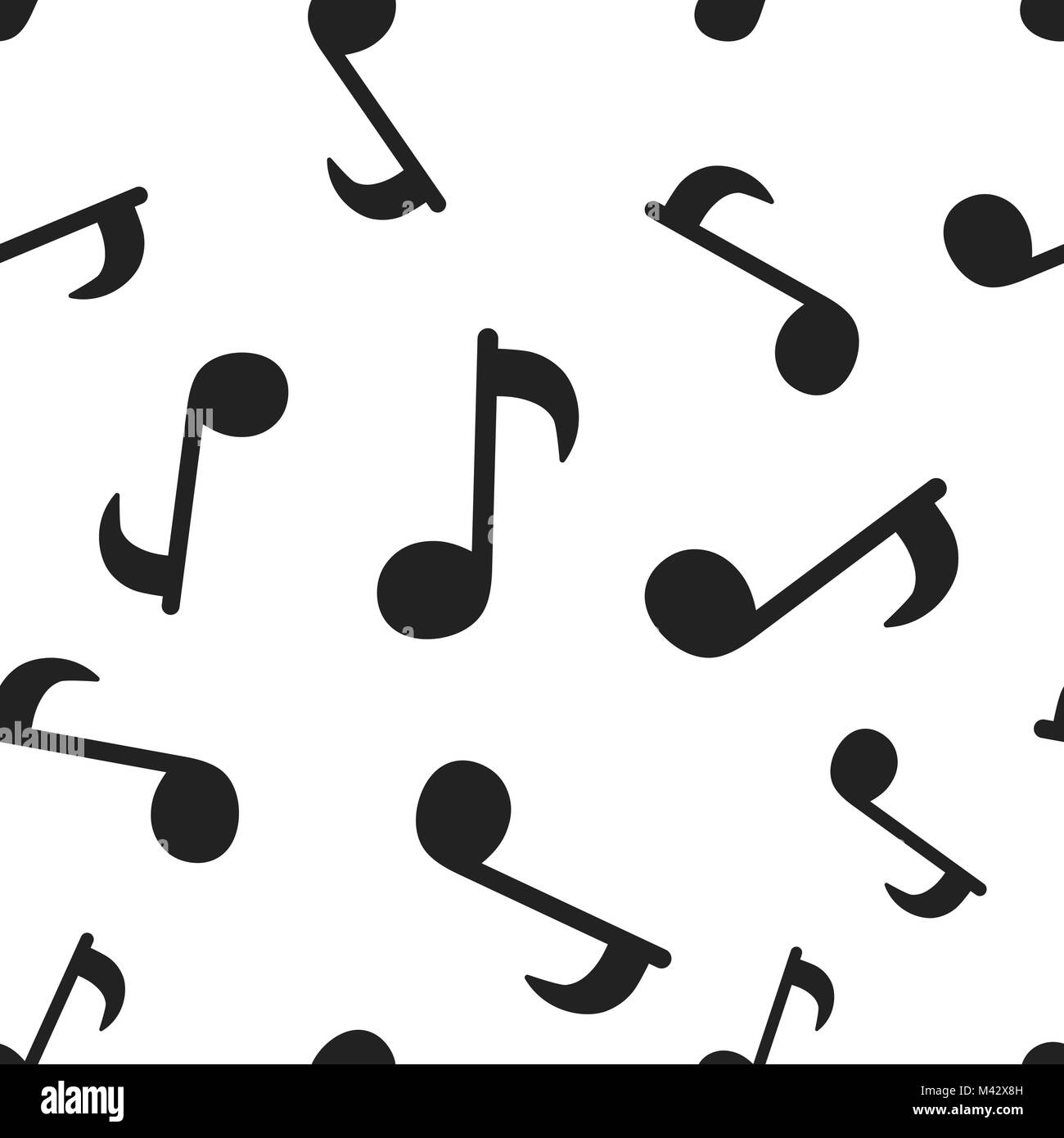 Music note seamless pattern background. Business concept vector ...