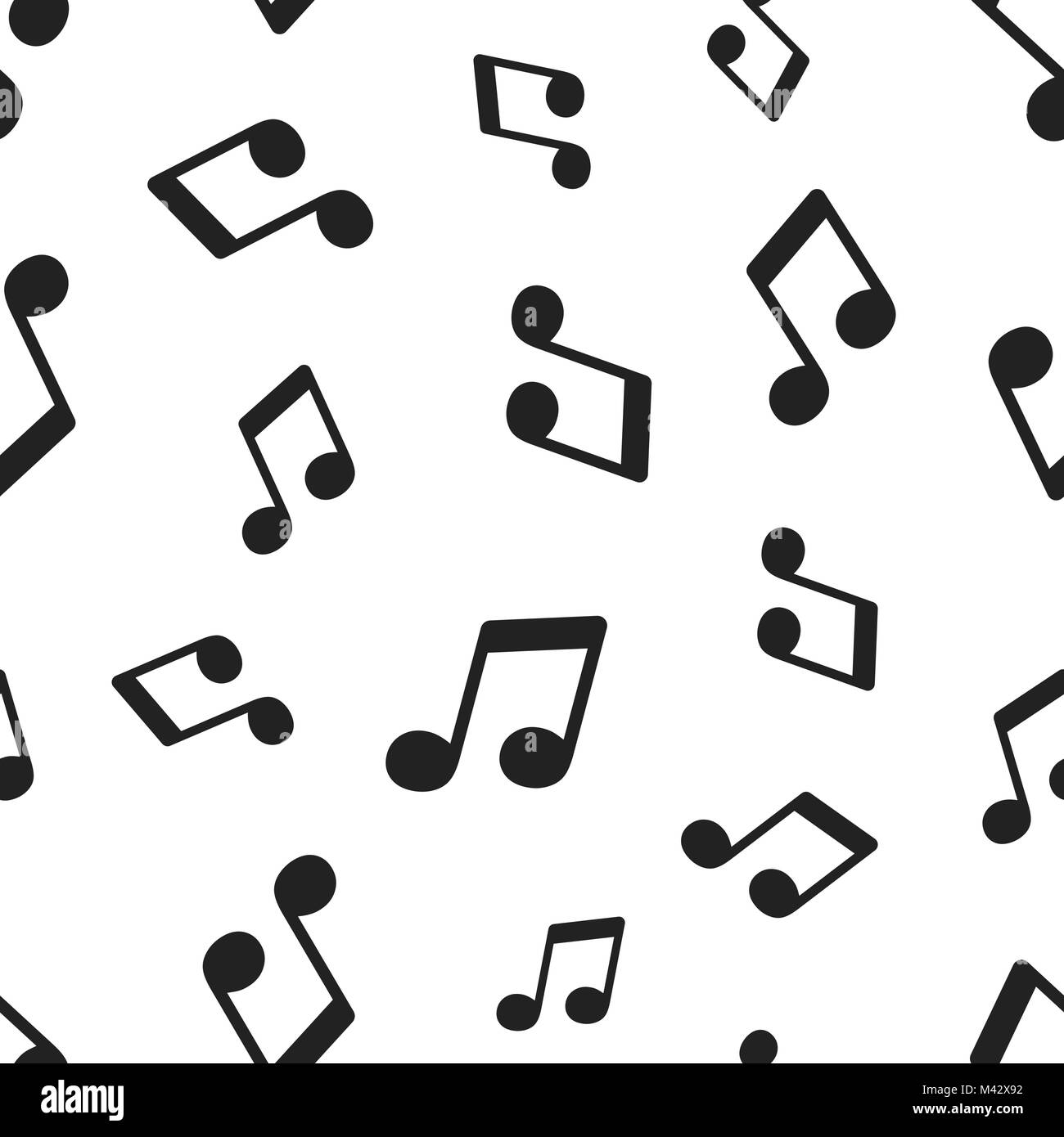 Music note seamless pattern background. Business concept vector ...