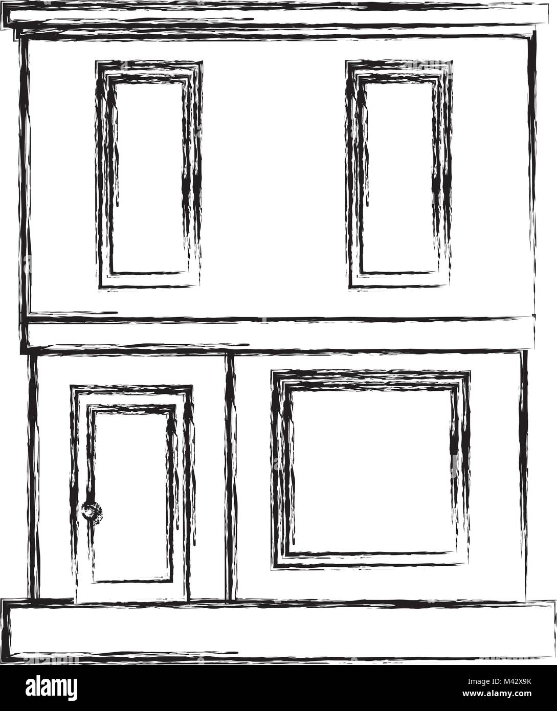 big building facade front vector illustration design Stock Vector Image ...