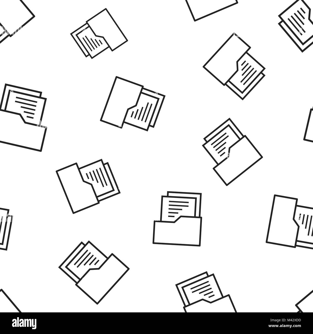 Document folder portfolio seamless pattern background. Business concept ...