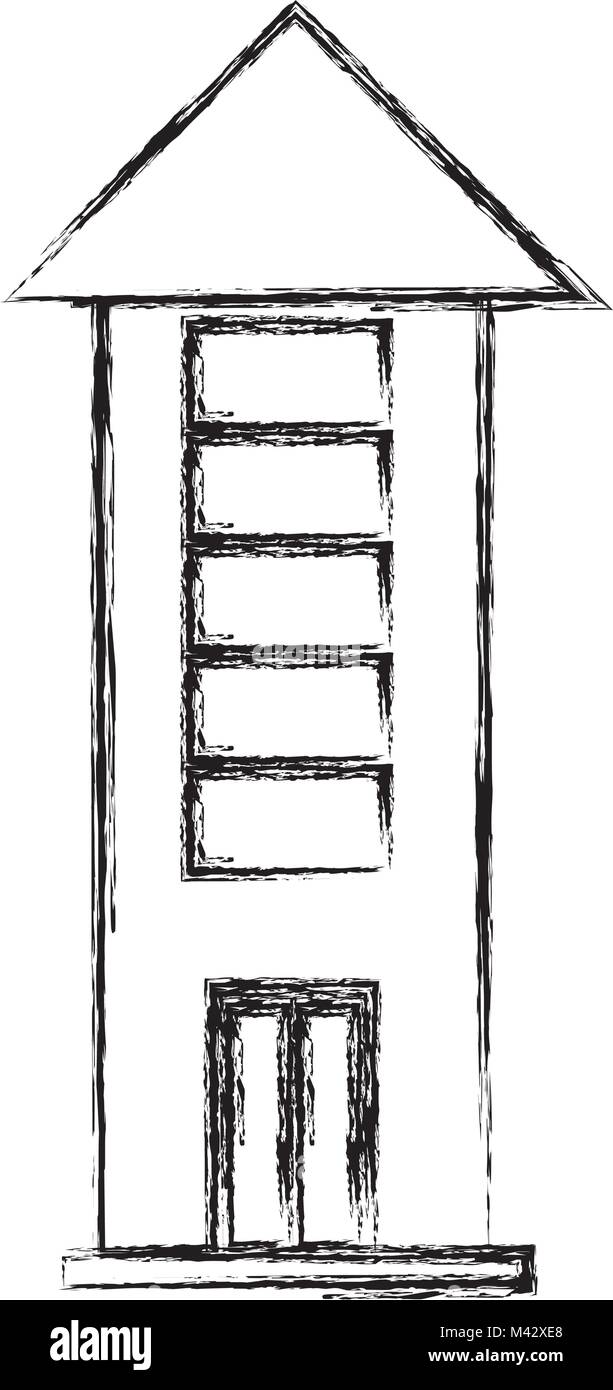 big building facade front vector illustration design Stock Vector Image ...