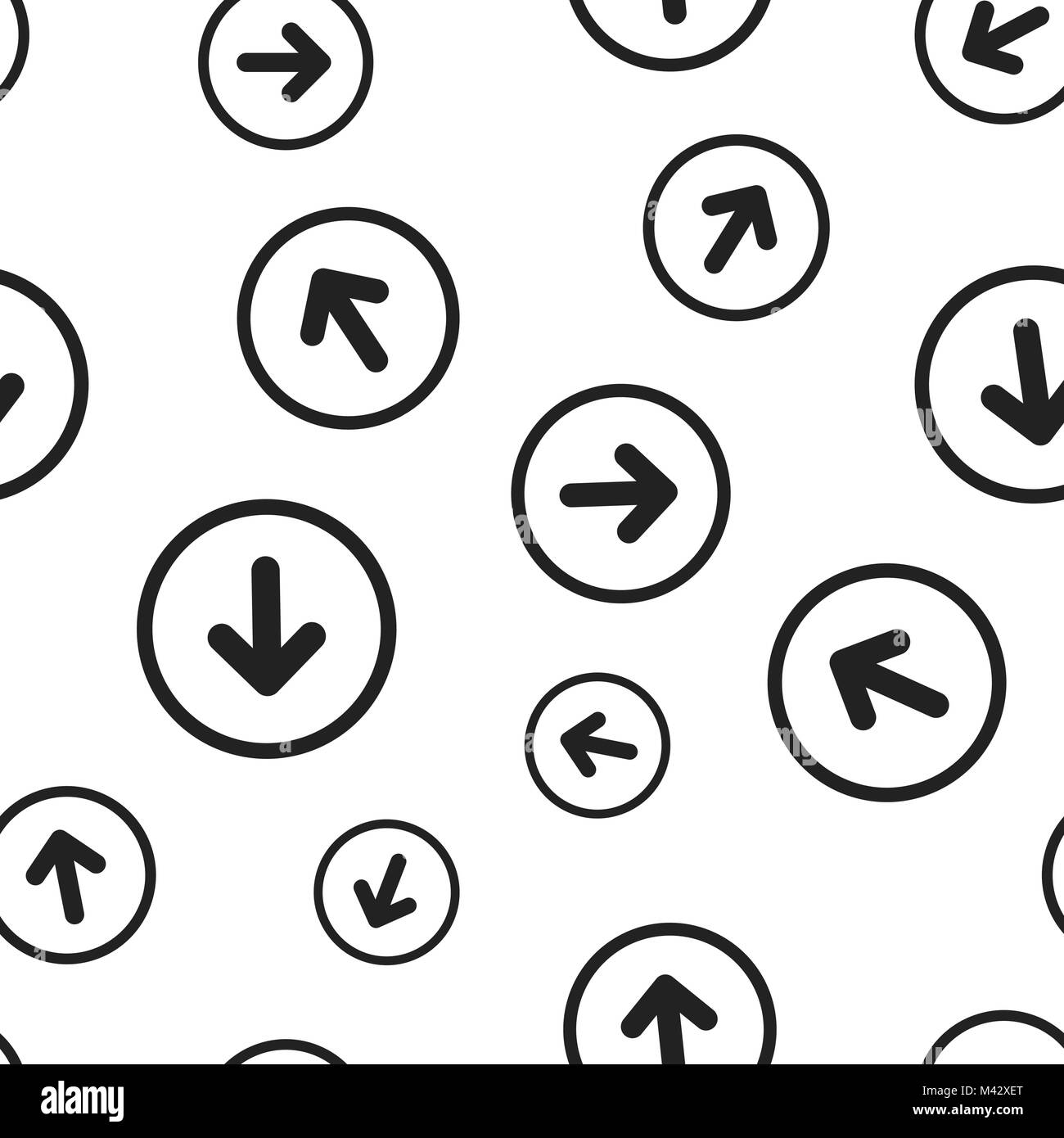 Arrow up seamless pattern background. Business concept vector ...