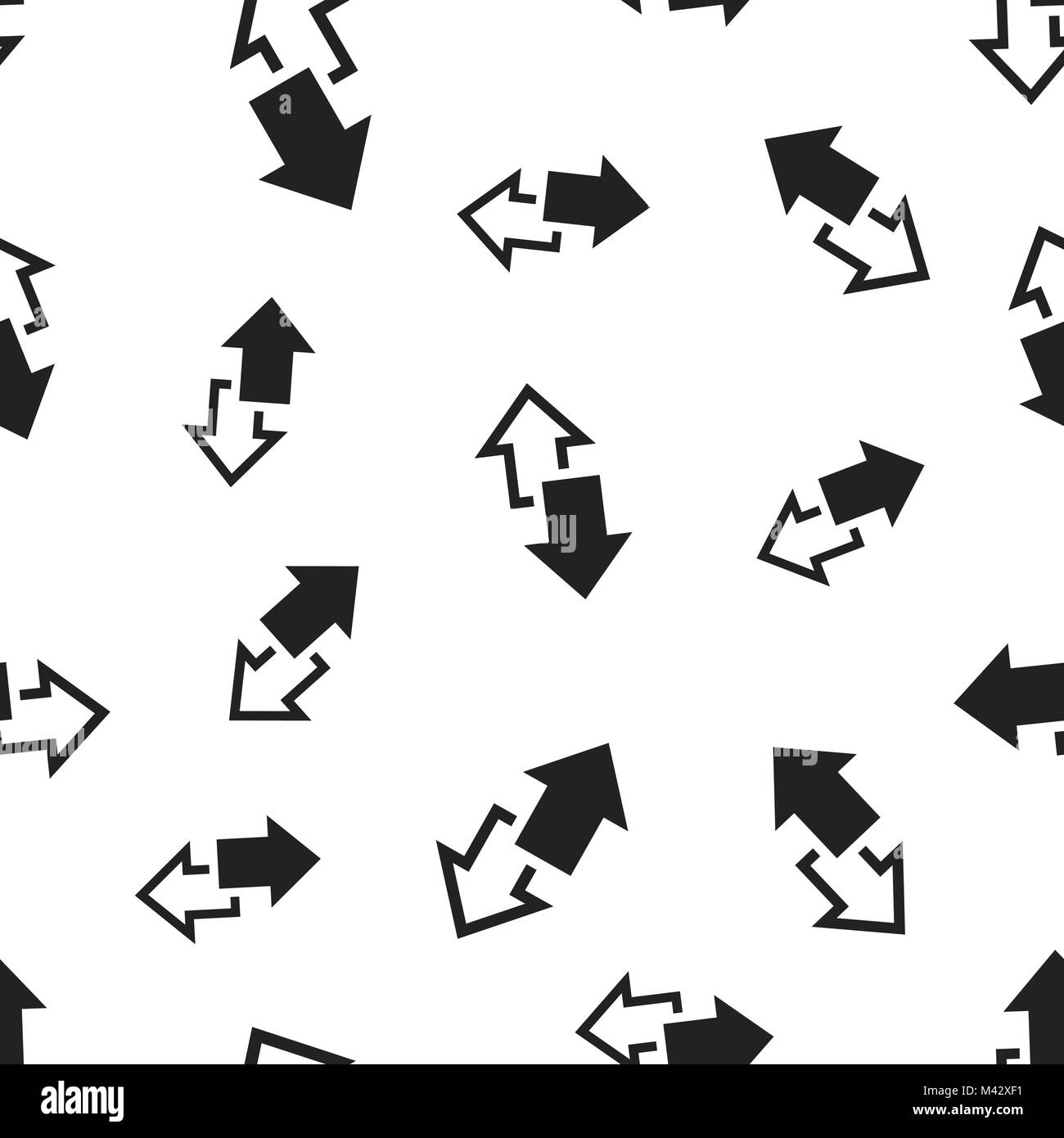 Arrow left and right seamless pattern background. Business concept ...
