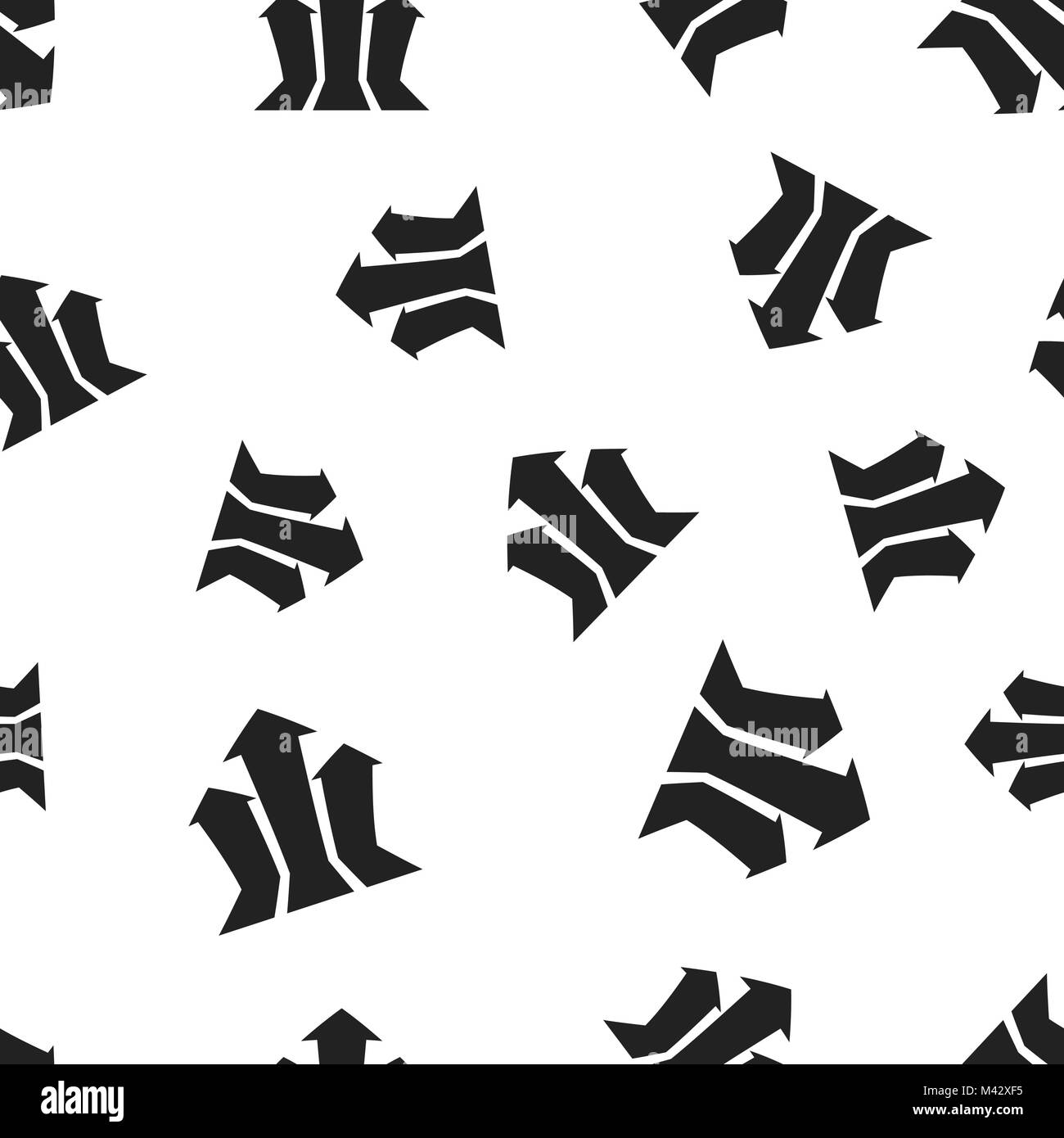 Arrow growing graph seamless pattern background. Business concept ...