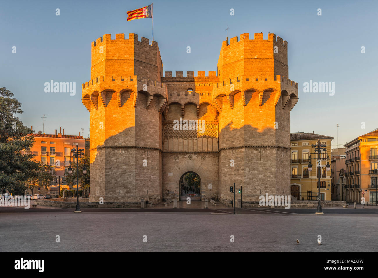 Spain, Valencia, Towers of Serrano Stock Photo - Alamy