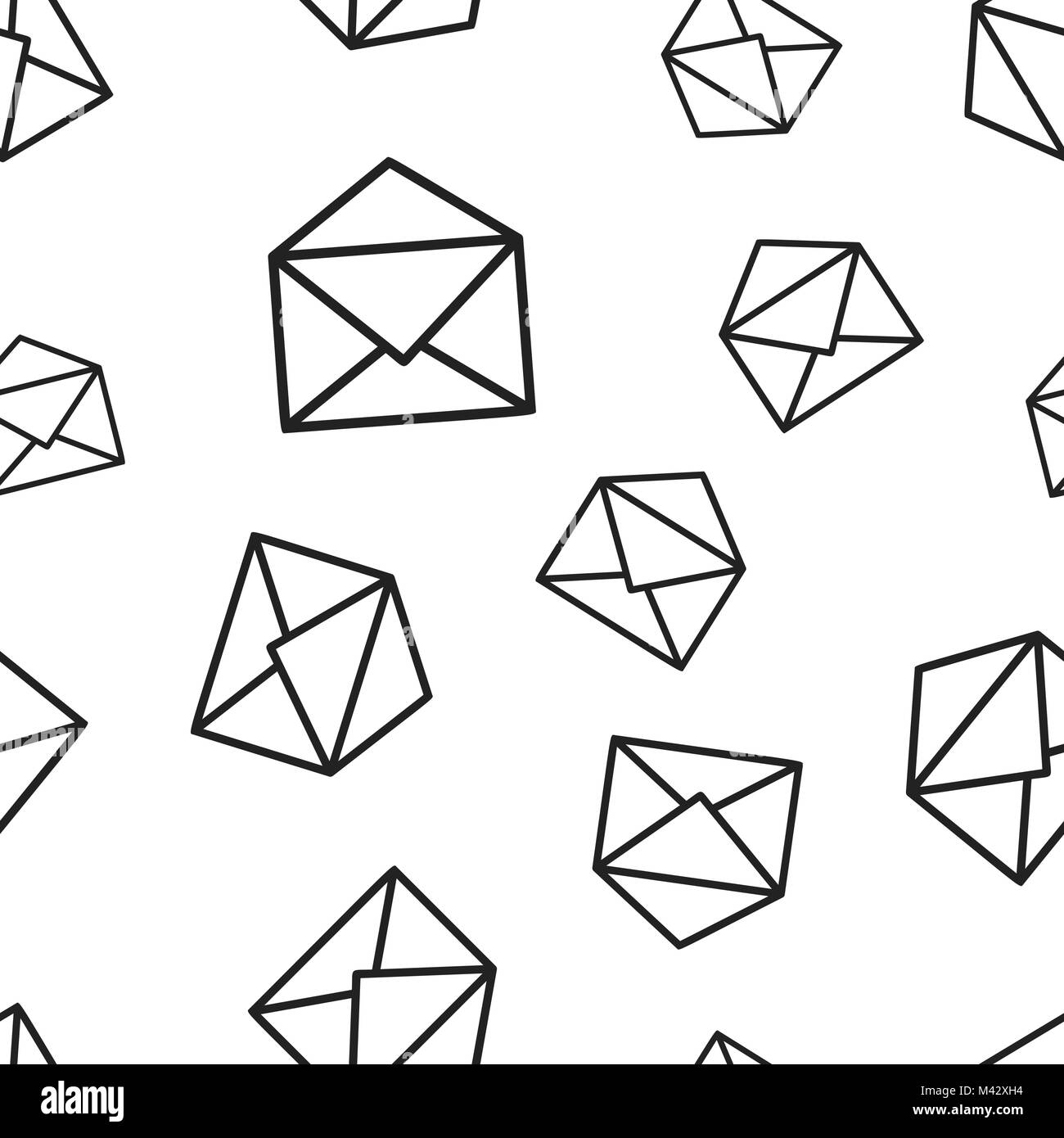 Mail envelope seamless pattern background. Business concept vector ...