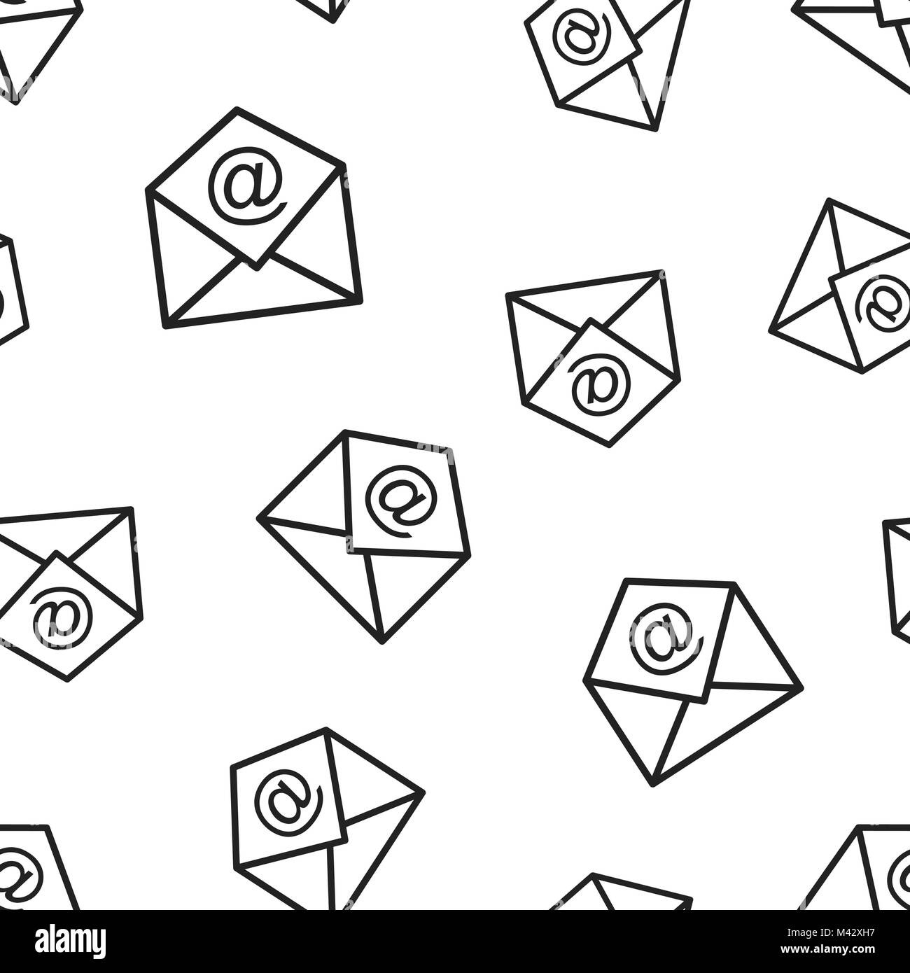 Mail envelope seamless pattern background. Business concept vector ...
