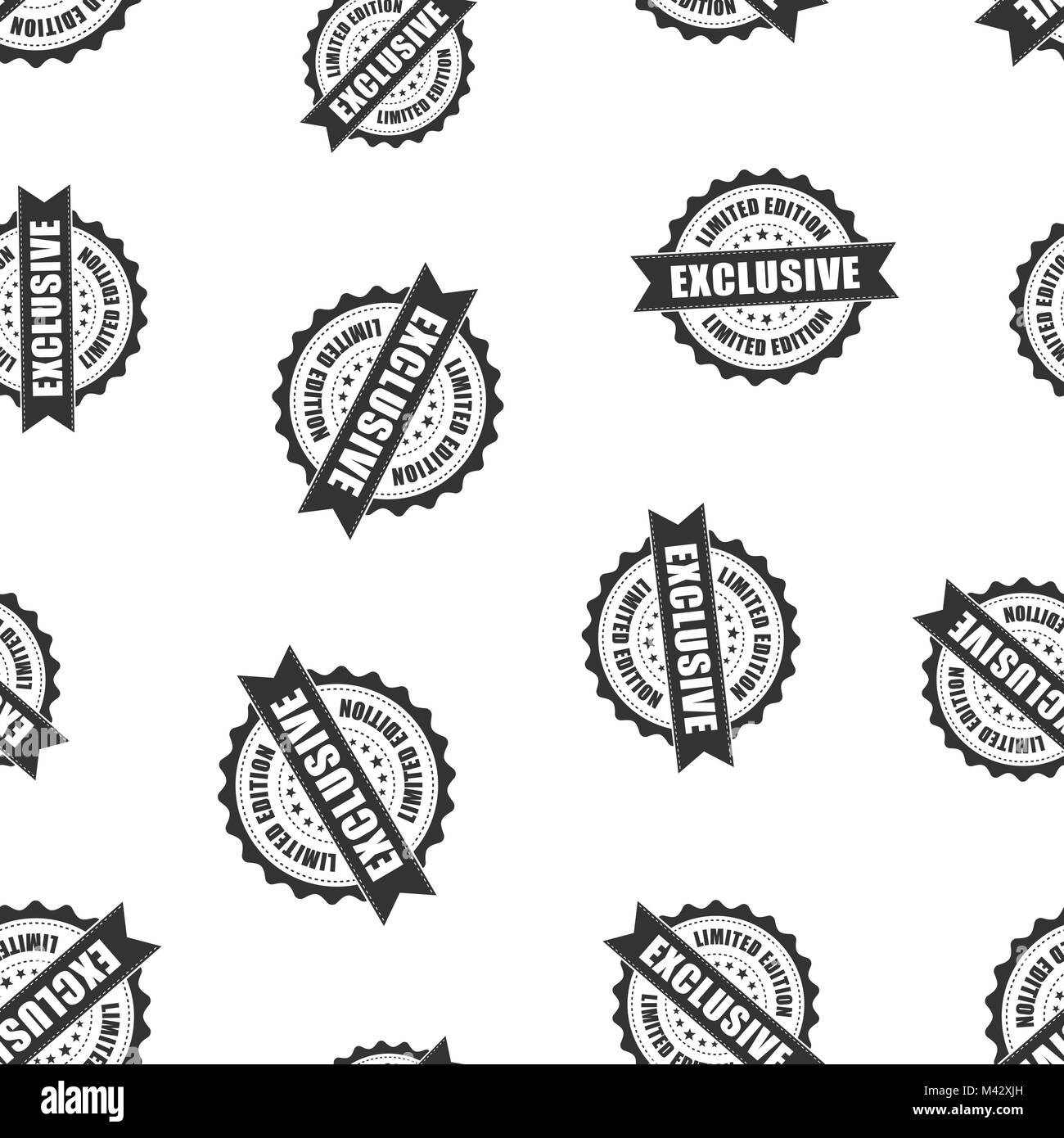 Exclusive rubber stamp seamless pattern background. Business concept ...