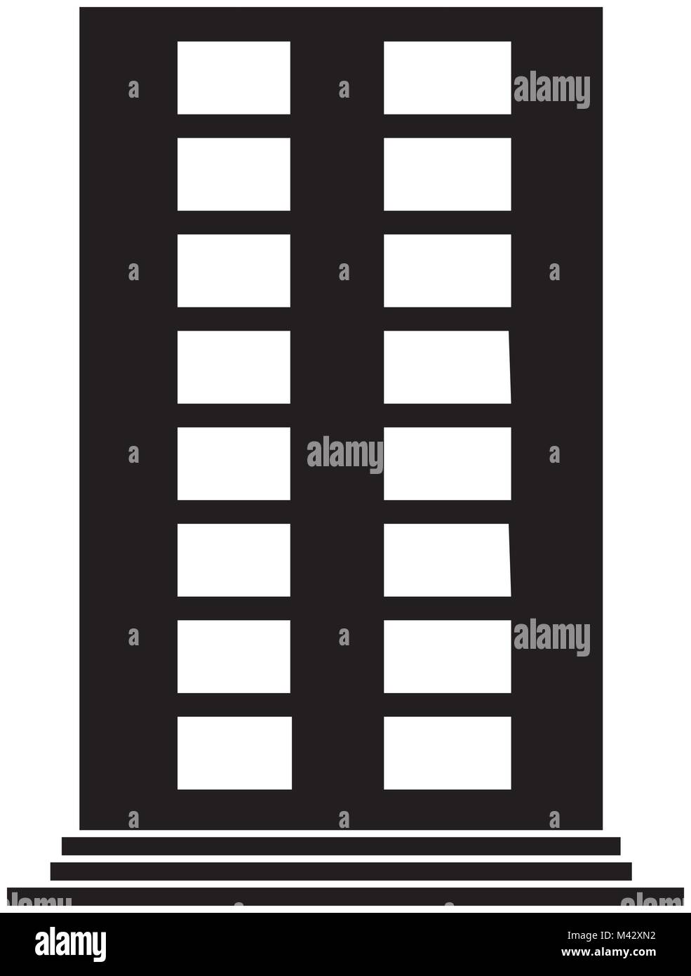 big building facade front vector illustration design Stock Vector Image ...