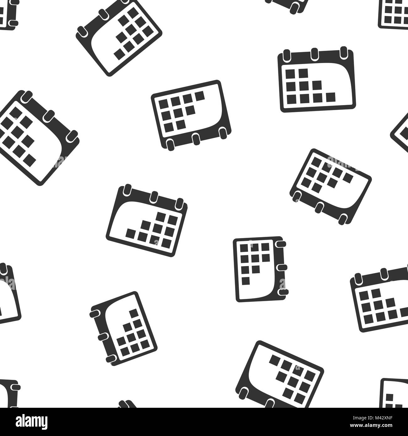 Calendar seamless pattern background icon. Flat vector illustration ...
