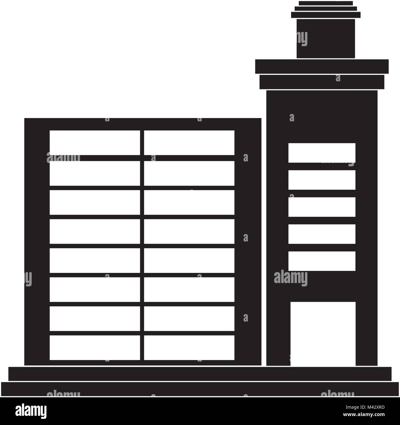 big building facade front vector illustration design Stock Vector Image ...