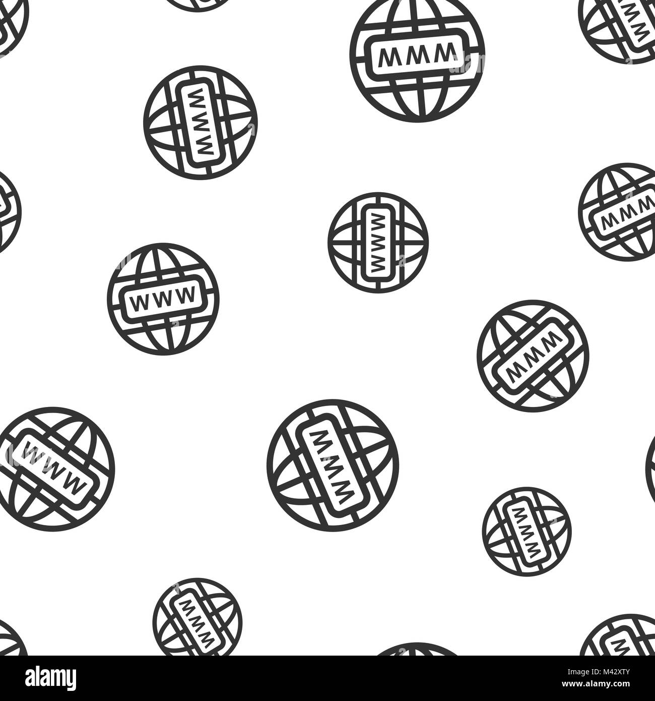 Go to web seamless pattern background icon. Business flat vector ...