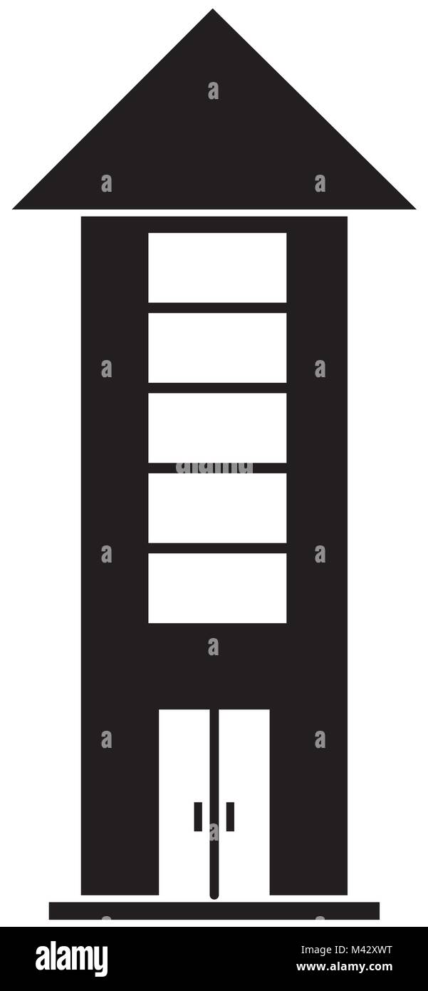 big building facade front vector illustration design Stock Vector Image ...
