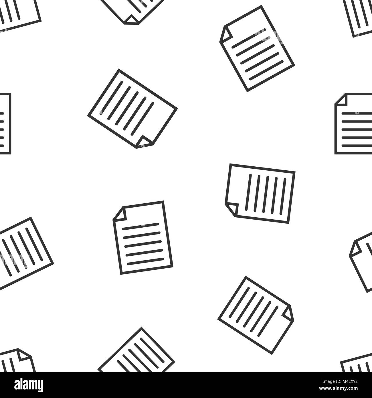 Document seamless pattern background. Business flat vector illustration ...