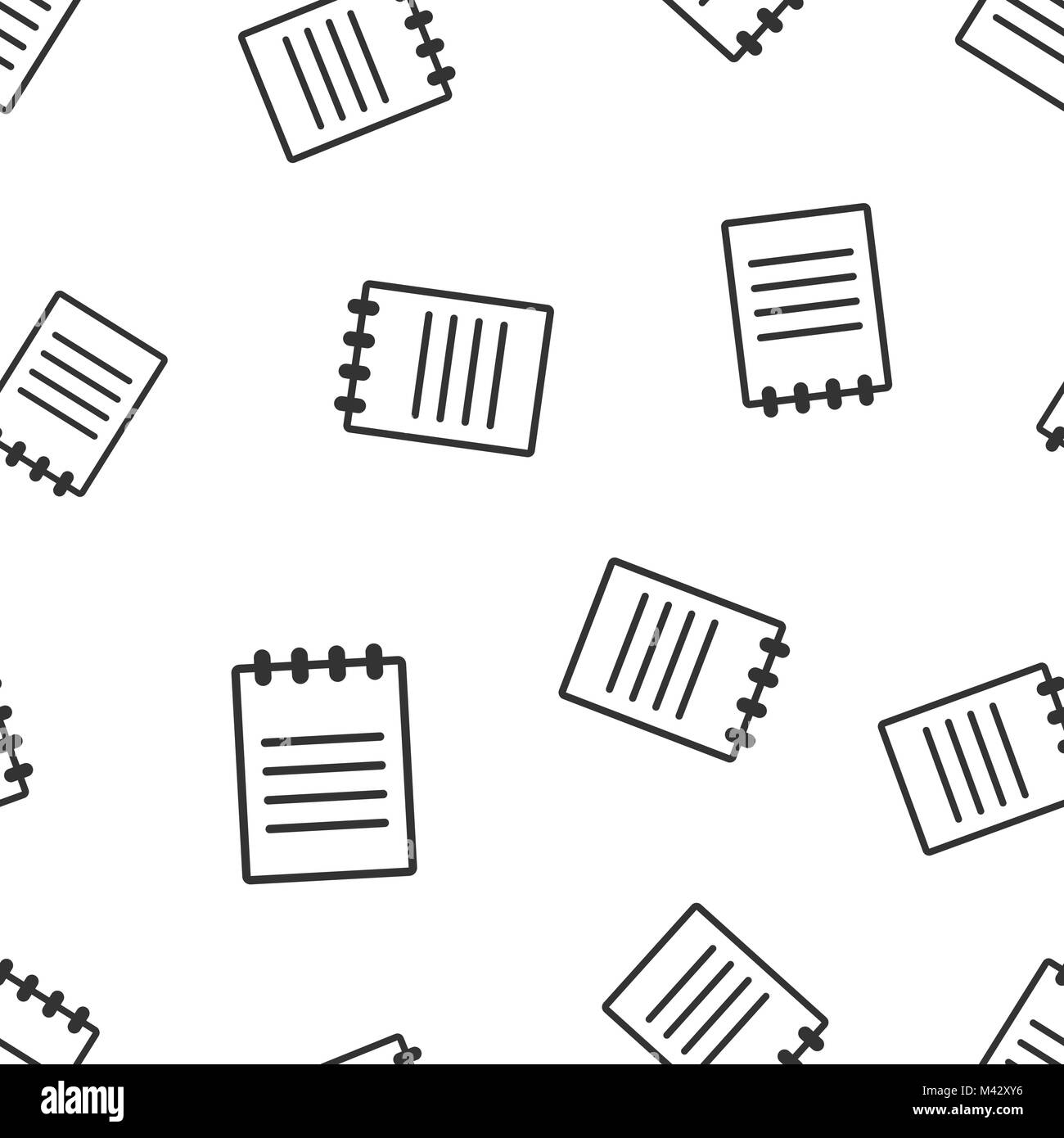 Document seamless pattern background. Business flat vector illustration ...