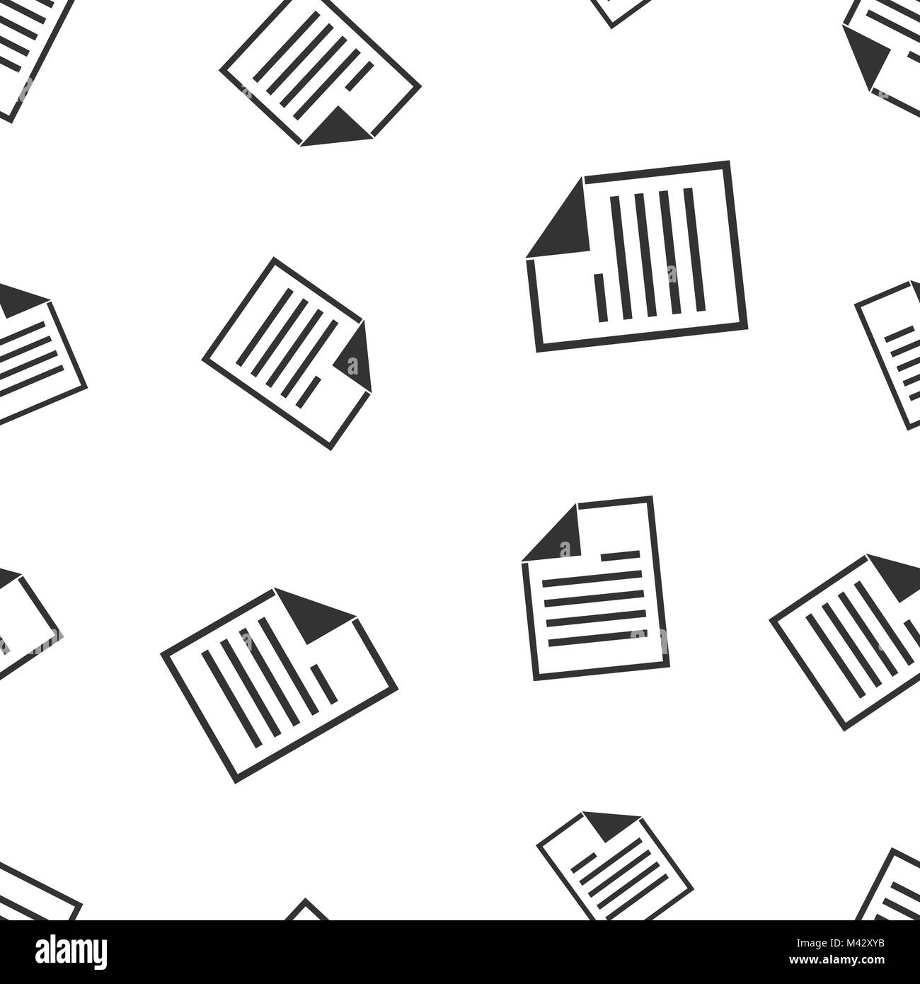 Document seamless pattern background. Business flat vector illustration ...