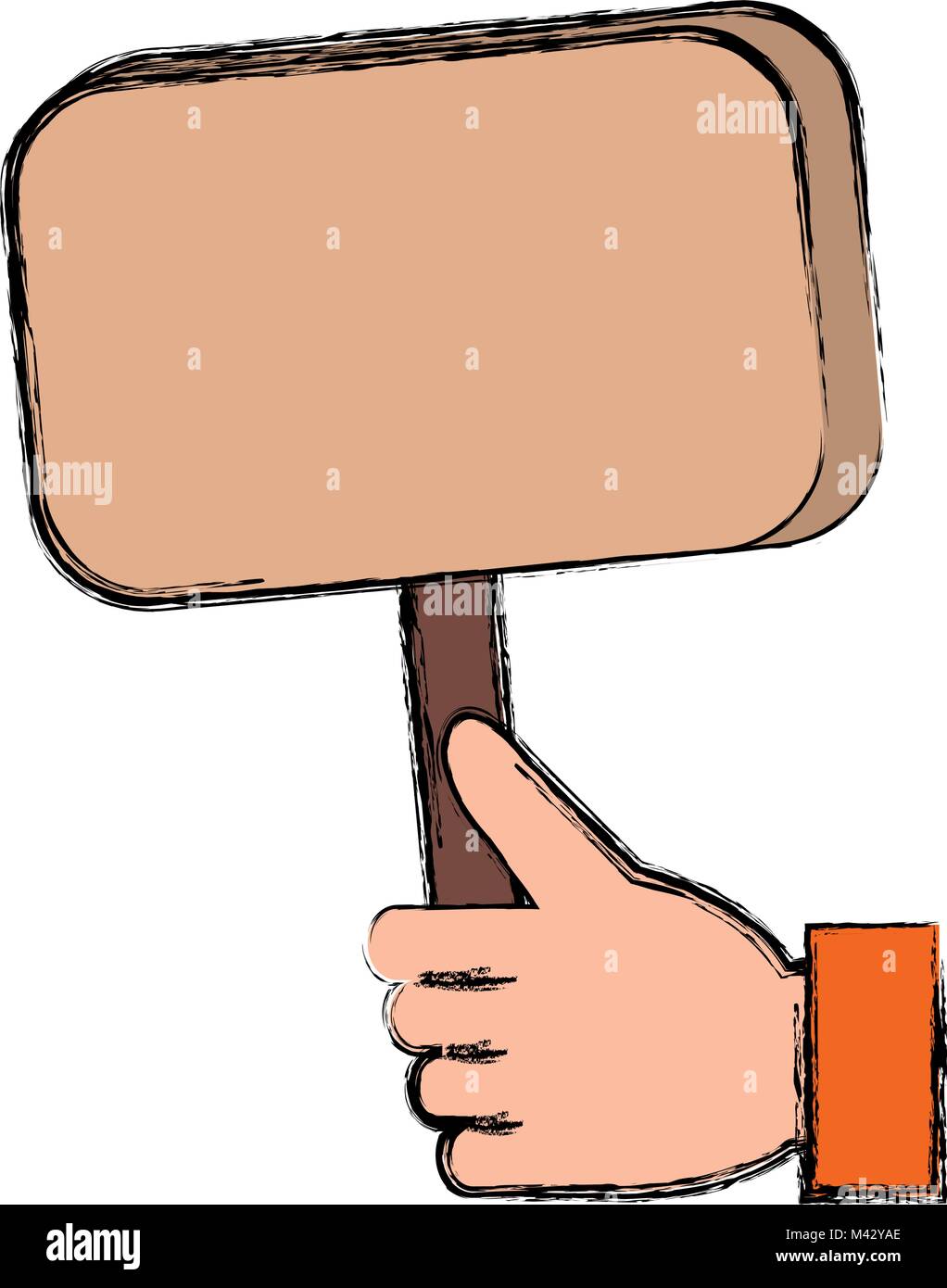 hand with market label product icon Stock Vector Image & Art - Alamy