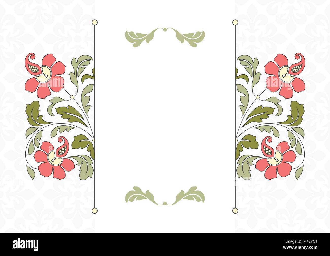 Floral pattern for invitation card Stock Vector Image & Art - Alamy