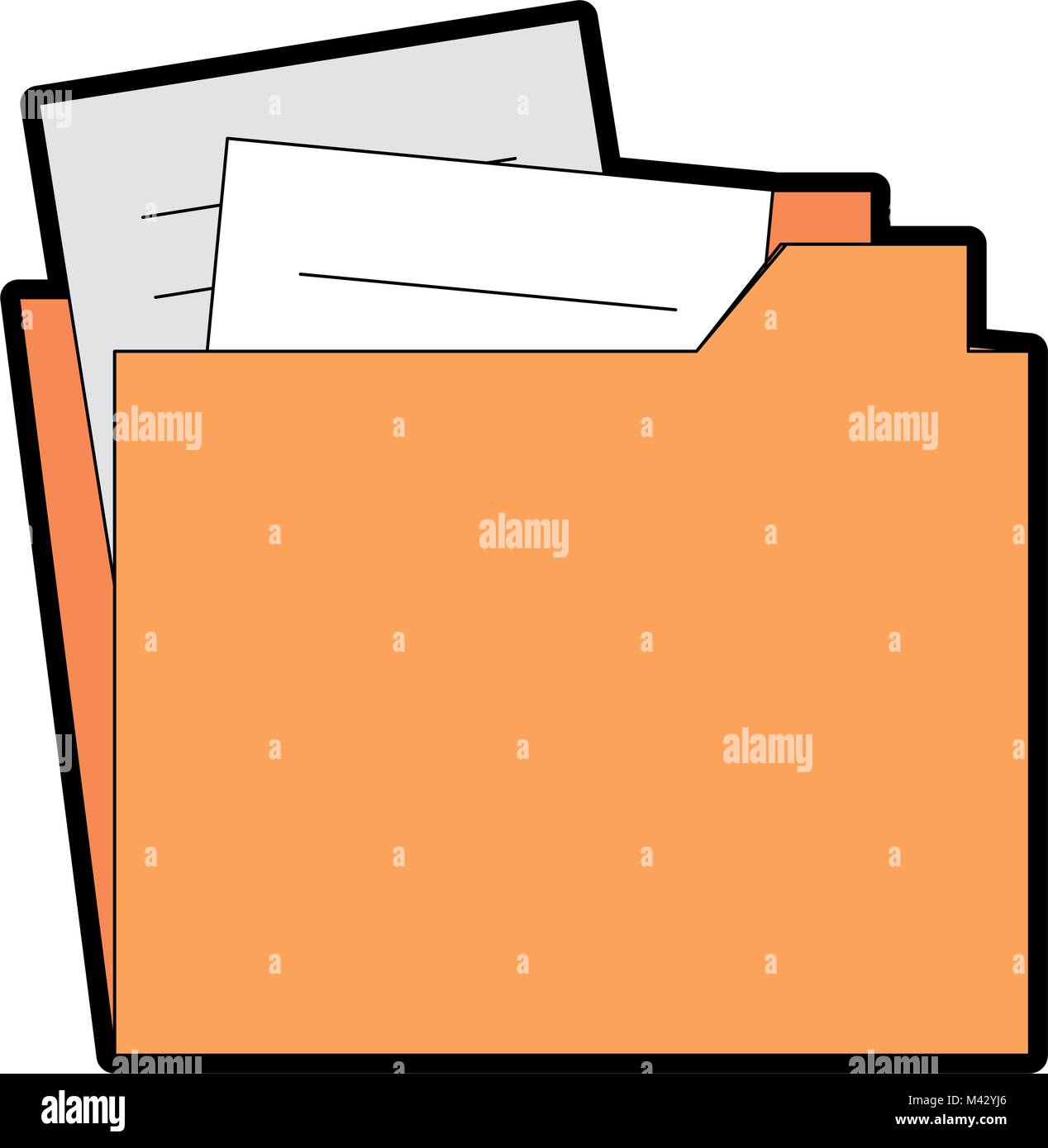 folder document isolated icon Stock Vector Image & Art - Alamy