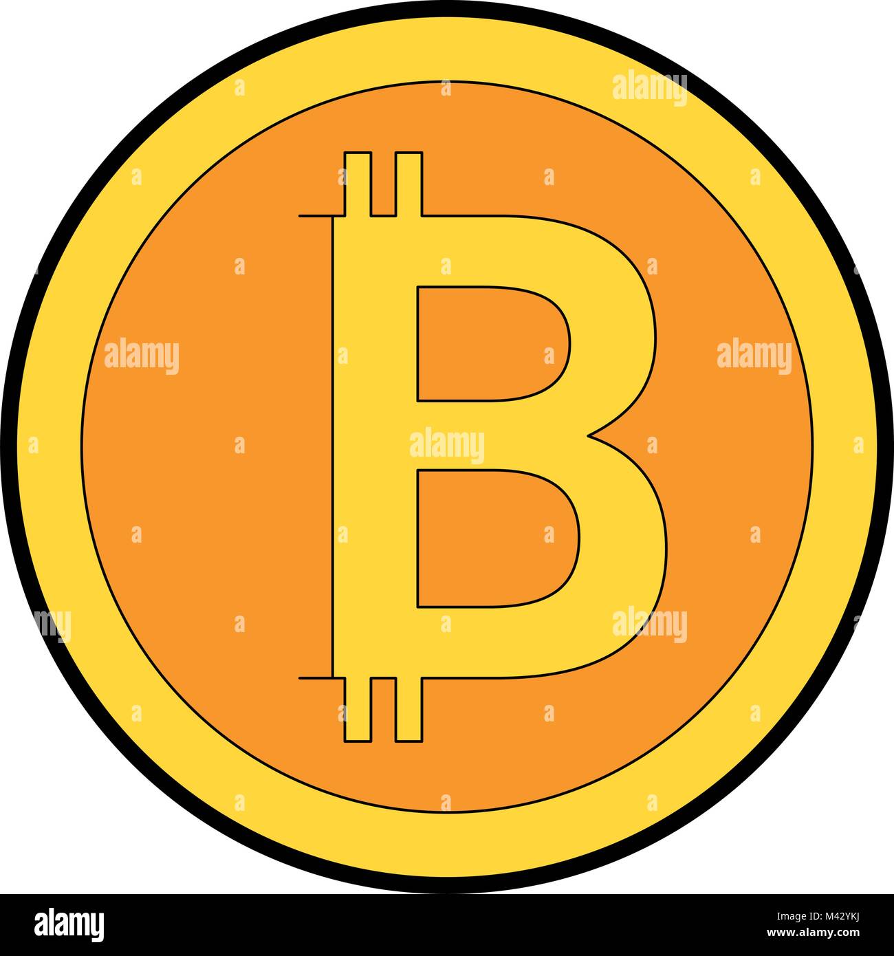 bitcoin virtual money icon Stock Vector Image & Art - Alamy