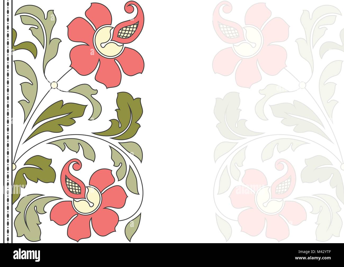 Floral pattern for invitation card Stock Vector Image & Art - Alamy