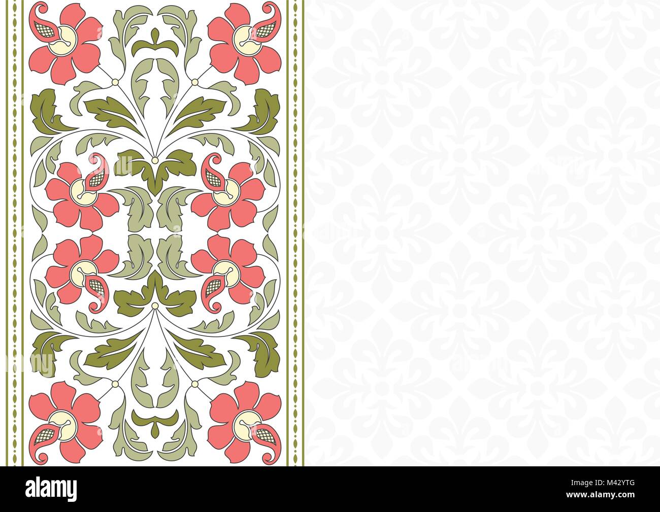 Floral pattern for invitation card Stock Vector Image & Art - Alamy