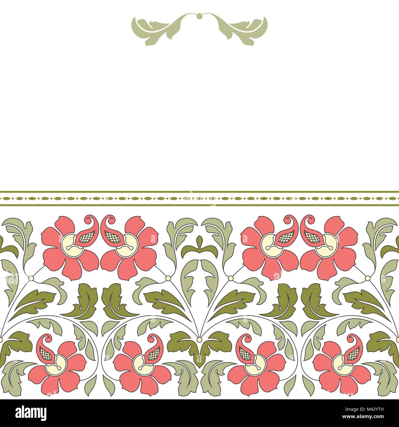 Floral pattern for invitation card Stock Vector Image & Art - Alamy