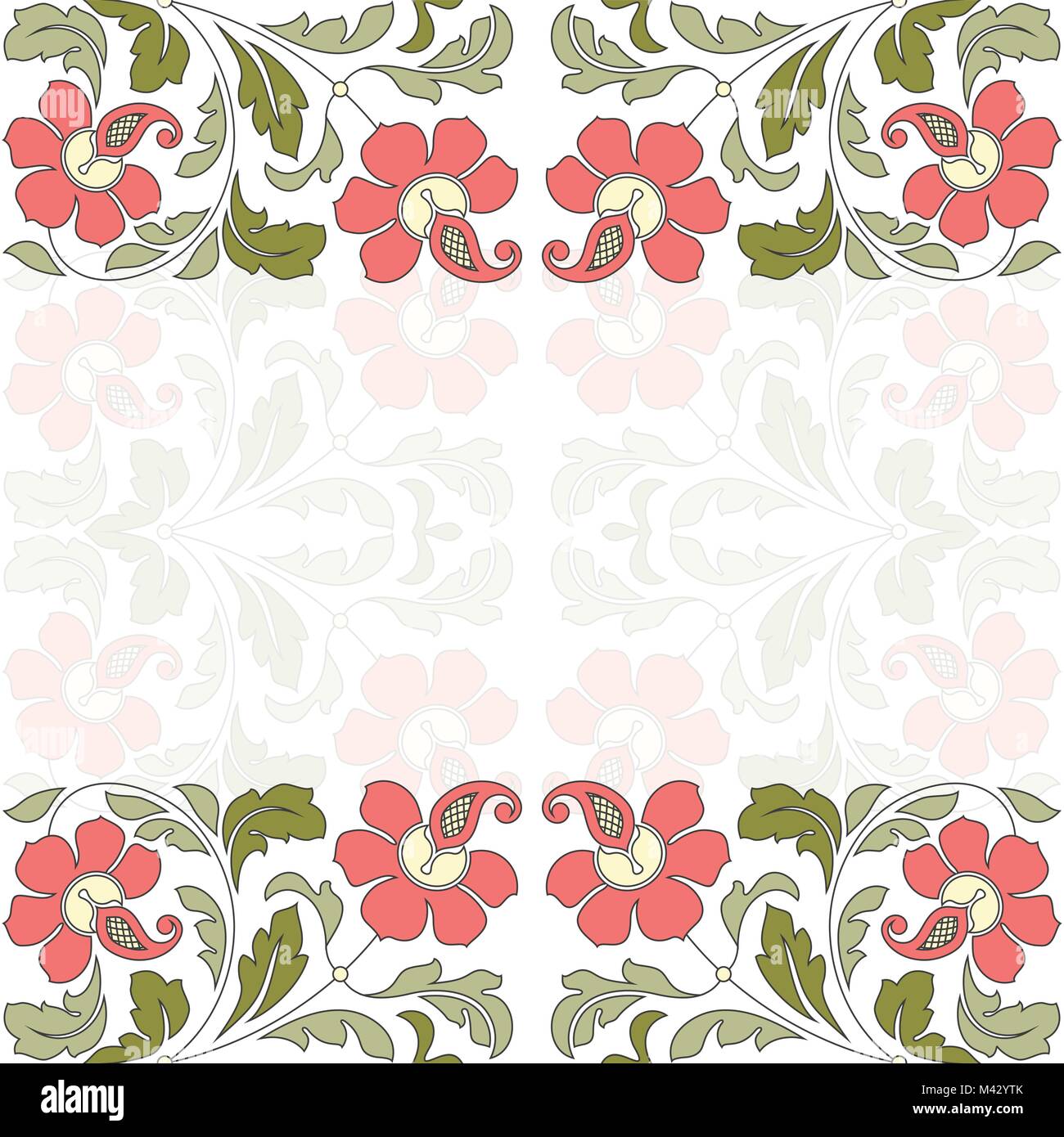 Floral pattern for invitation card Stock Vector Image & Art - Alamy