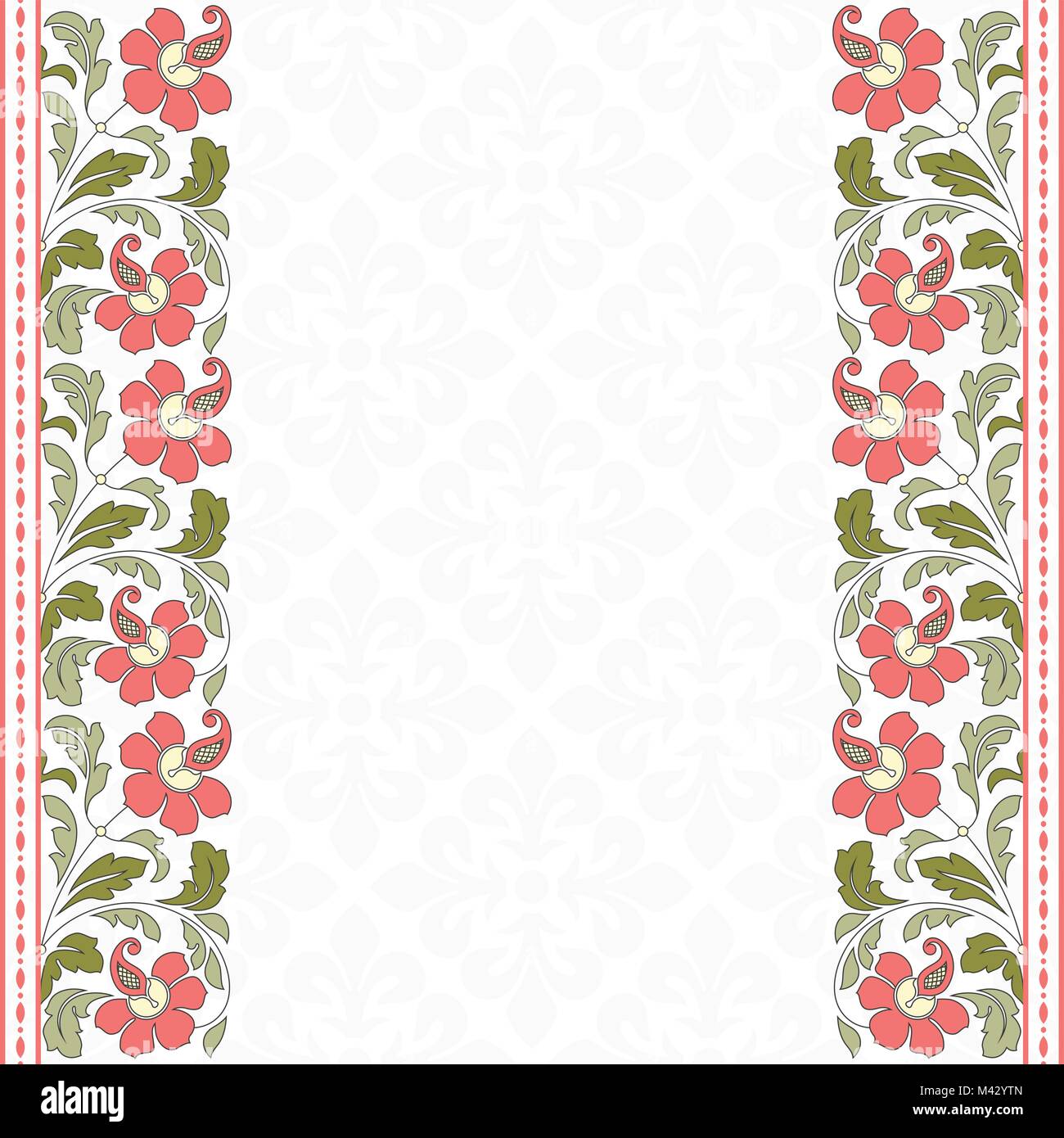 Floral pattern for invitation card Stock Vector Image & Art - Alamy