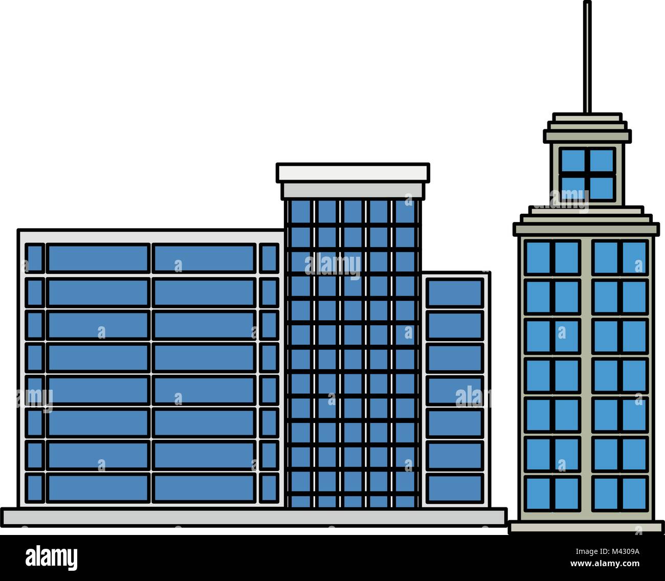 big buildings facade front Stock Vector Image & Art - Alamy