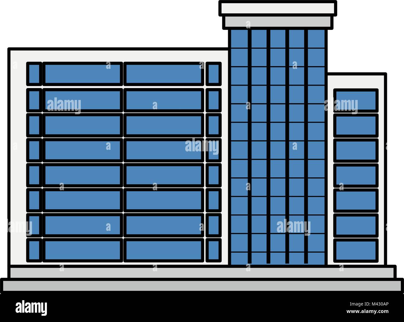 big buildings facade front Stock Vector Image & Art - Alamy