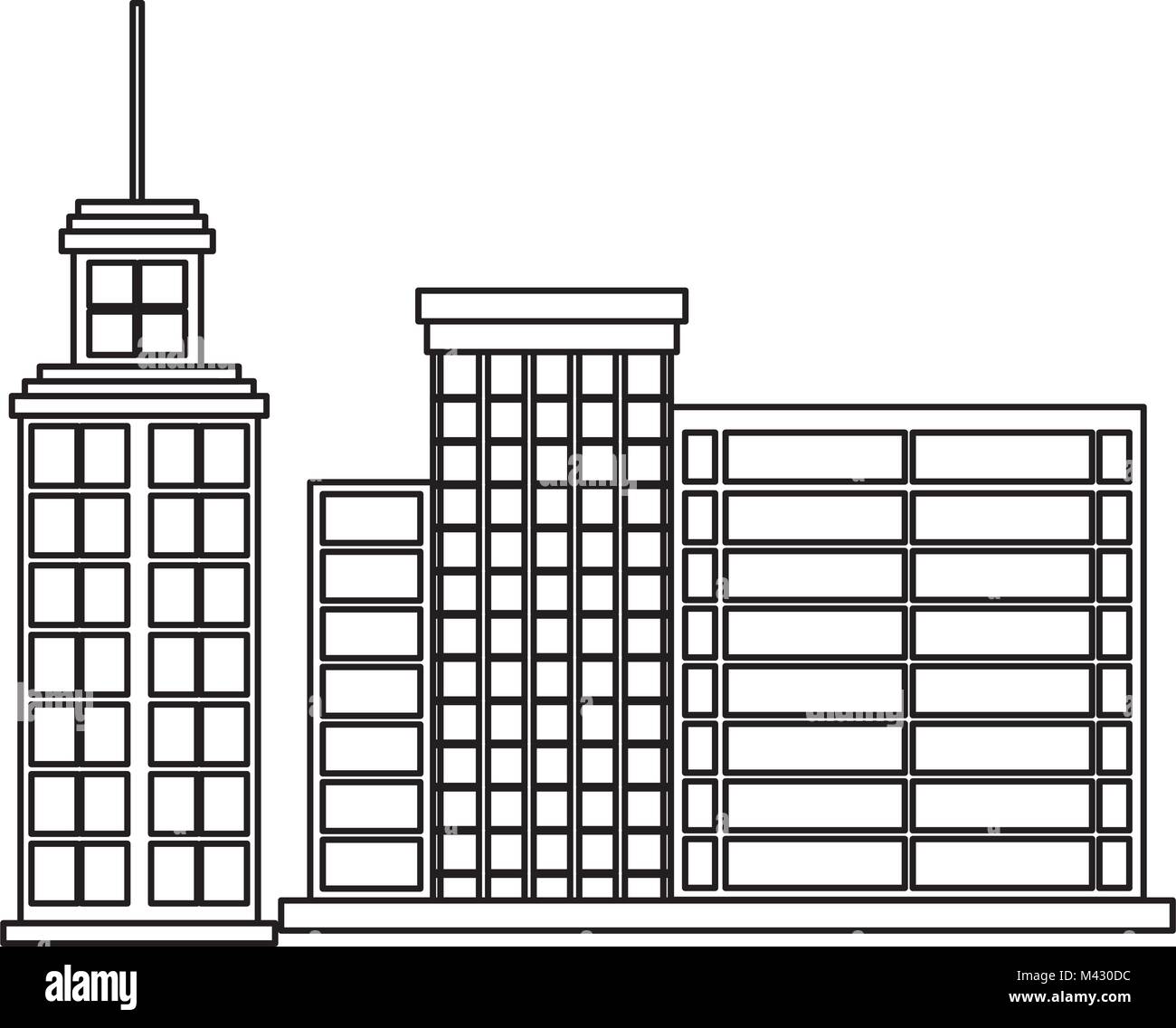 big buildings facade front Stock Vector Image & Art - Alamy