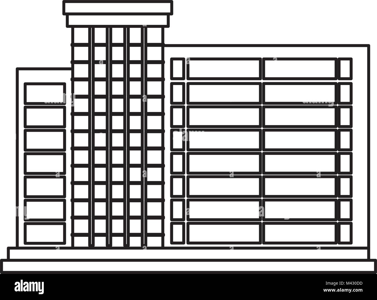 big buildings facade front Stock Vector Image & Art - Alamy