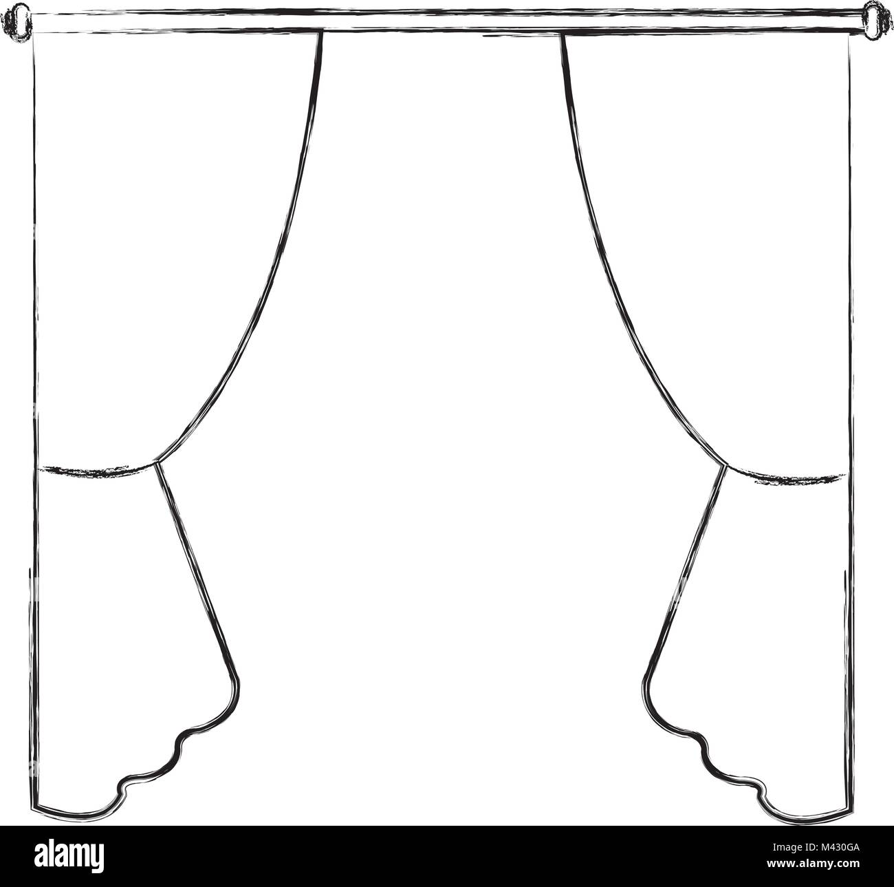 window courtain isolated icon Stock Vector Image & Art - Alamy