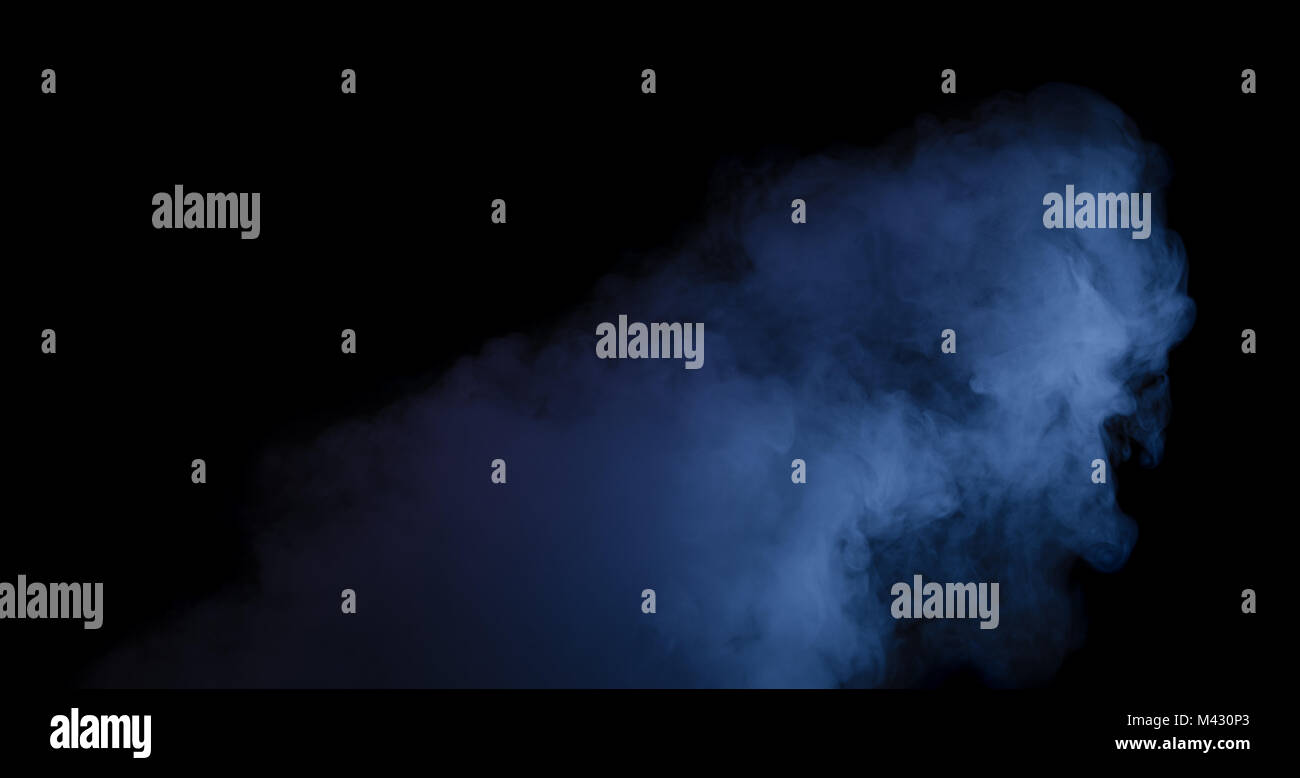 Abstract blue smoke from an electronic cigarette. Couples. Design ...