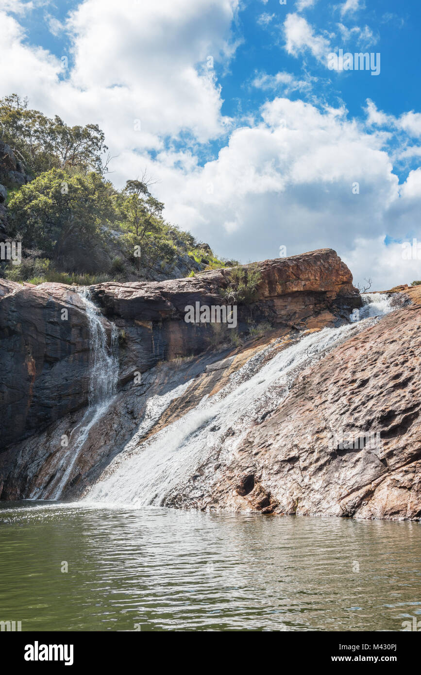 Serpentine Falls with granite rocks and rocks pool in Serpentine ...